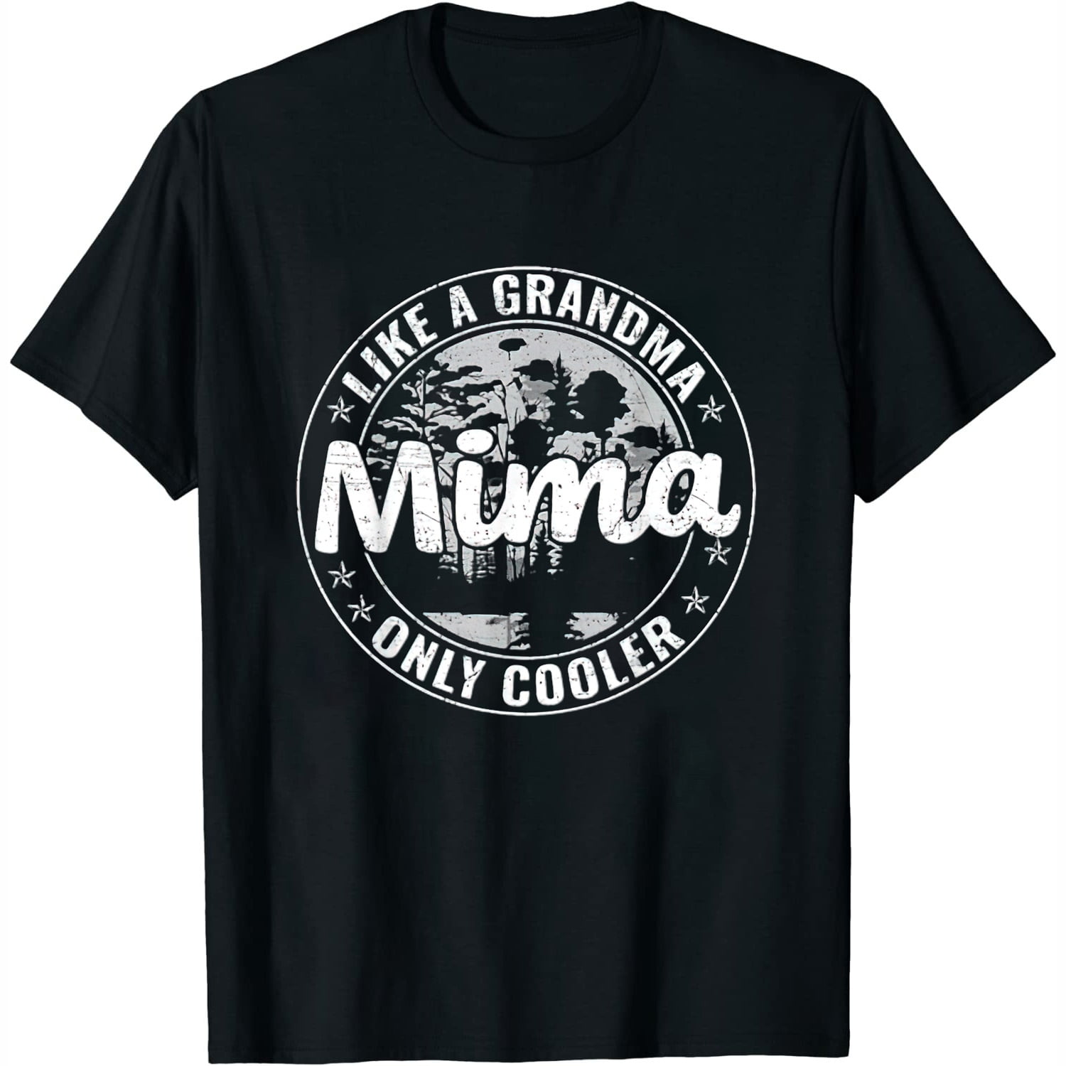 Womens Mima Like Grandma Only Cooler Funny Mothers Day Gifts T-Shirt ...