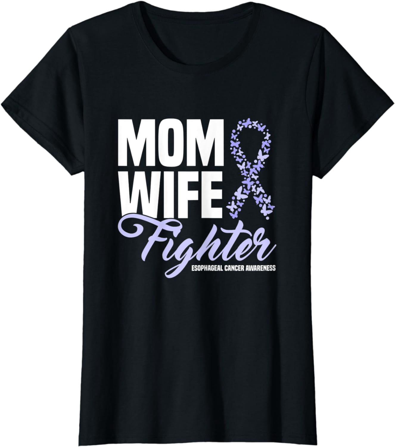 Womens Mom Wife Fighter Esophageal Cancer Awareness T-Shirt - Walmart.com