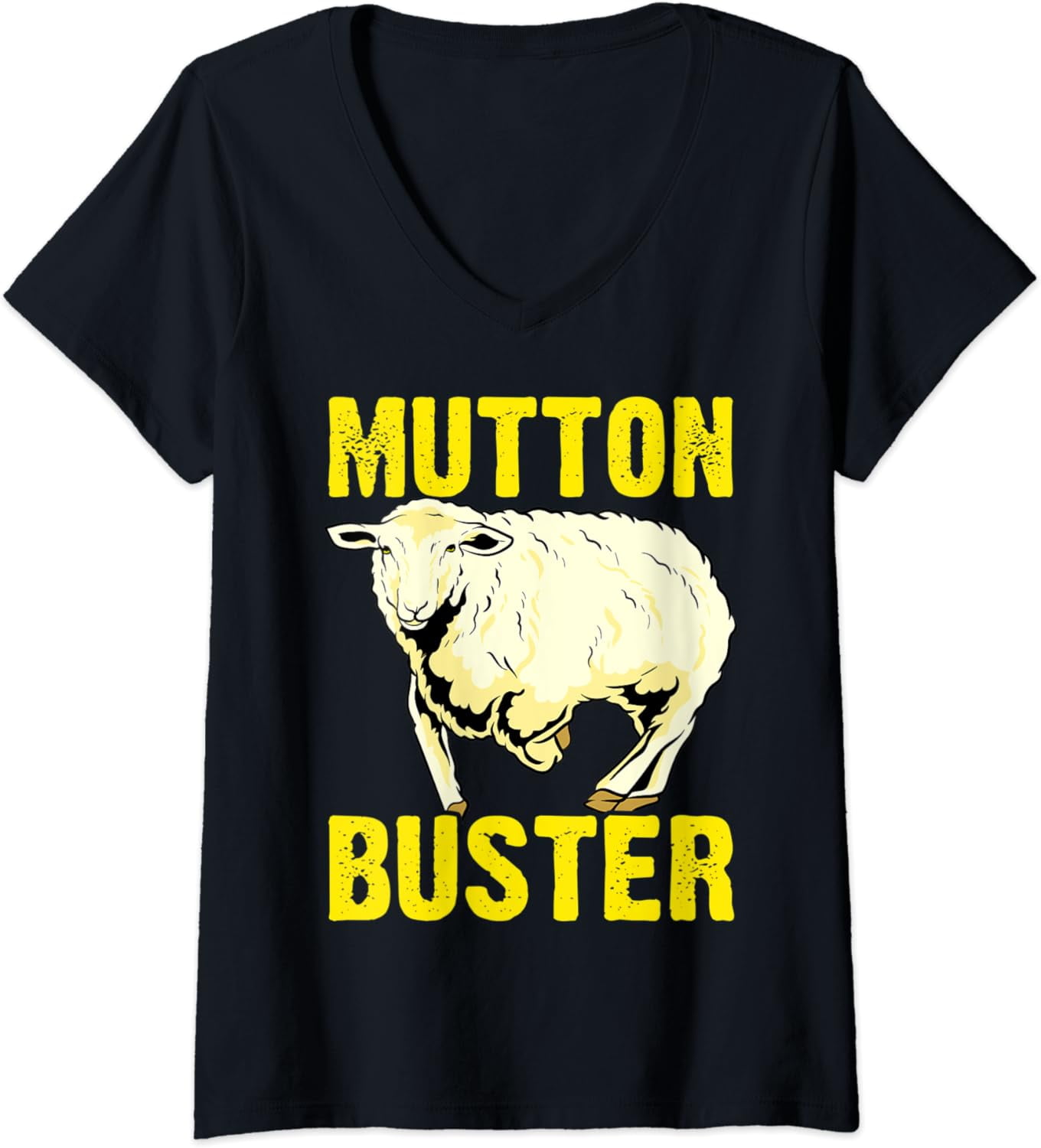 Womens Mutton Buster Funny Busting Sheep Riding Race Rodeo Fun Gift V ...