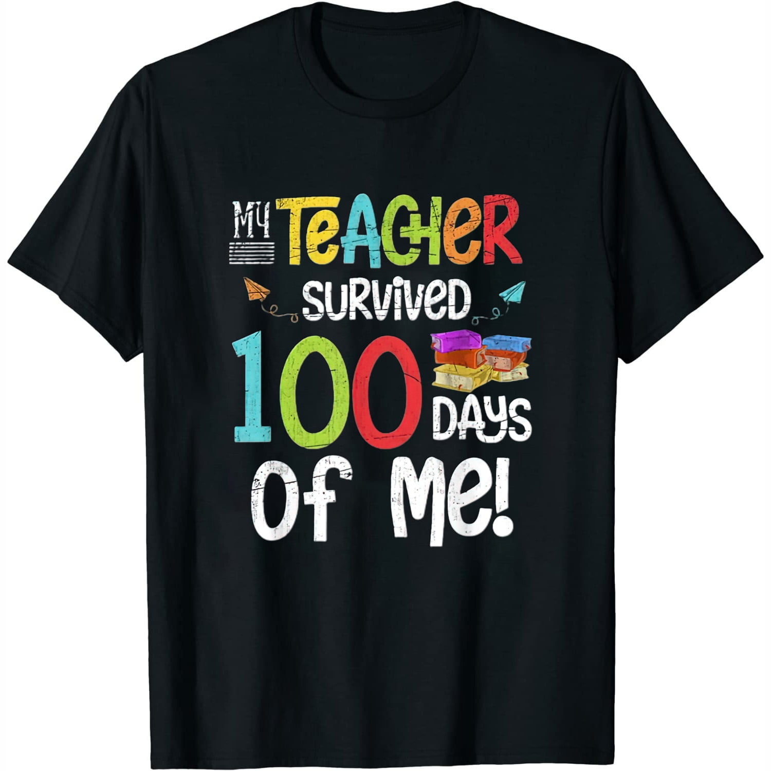 Womens My Teacher Survived 100 Days Of Me Funny 100 Days Of School T