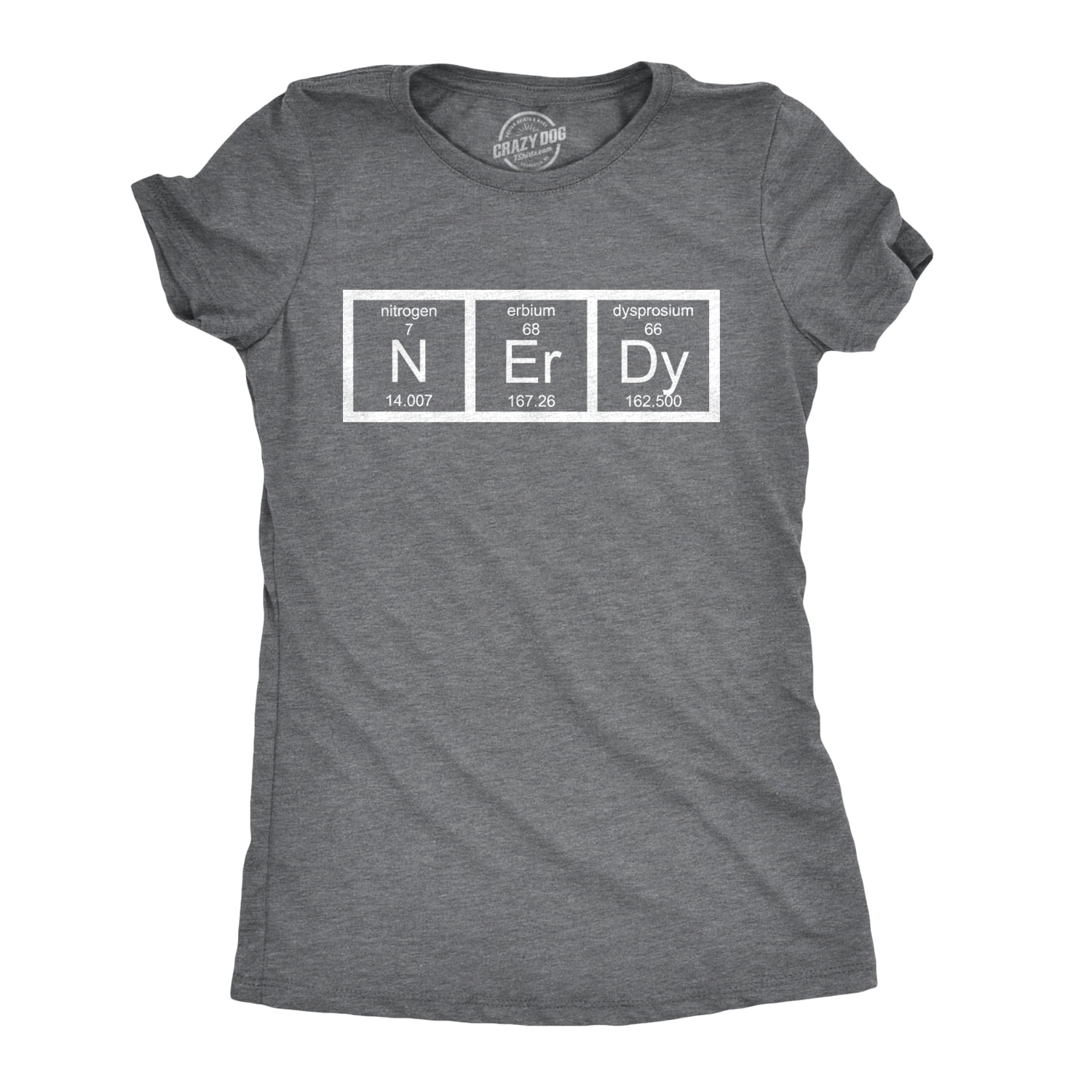 Womens Nerdy Periodic Table T Shirt Funny Science Dork Geek Tee for ...