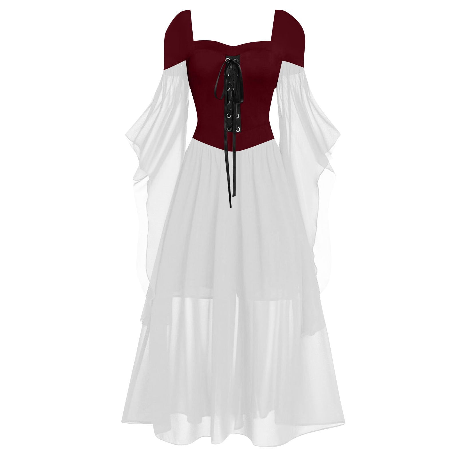 Womens New Black Gothic Dress Mesh Lace Big Gothic Dress plus Size Long ...
