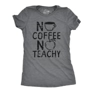 Crazy Dog T-Shirts Womens Funny Without Coffee Graphic Tee, Light ...