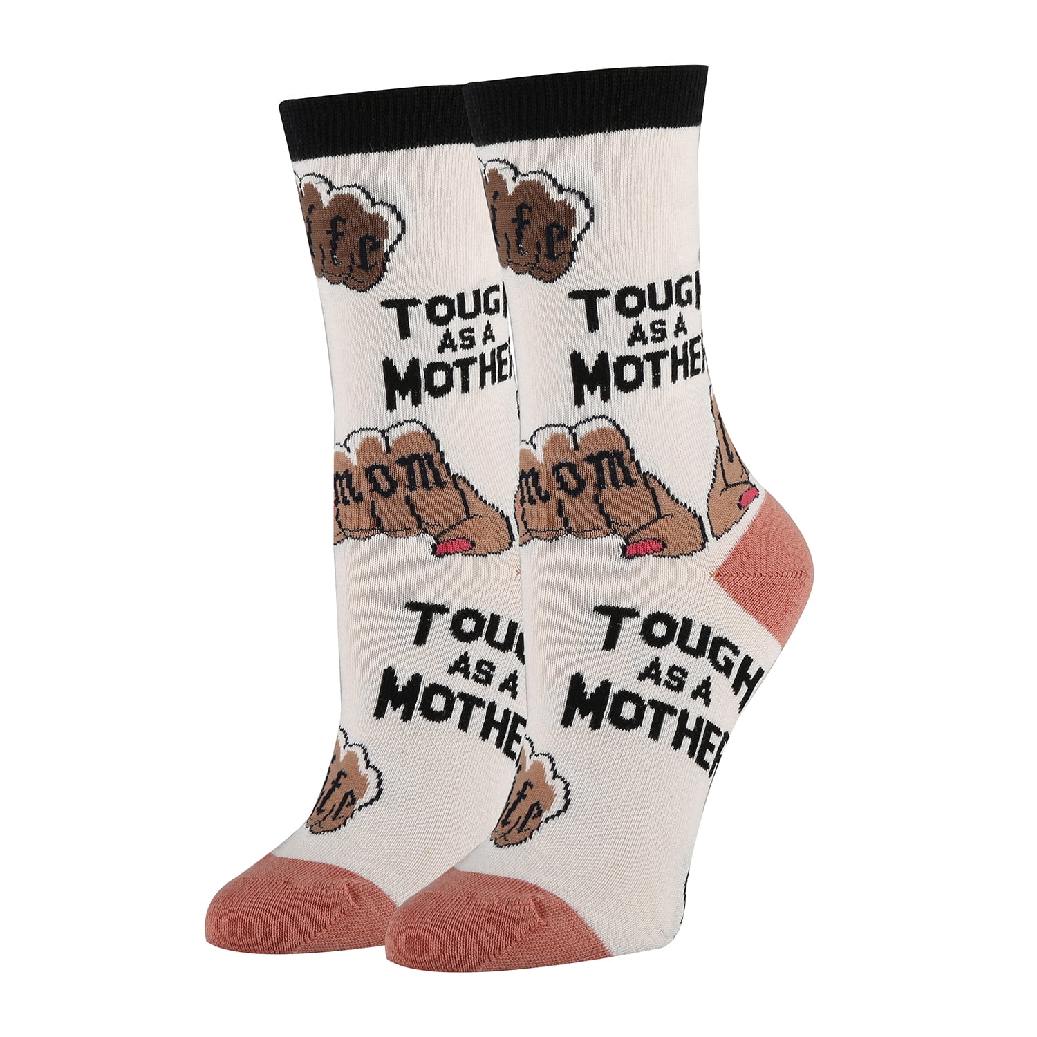 Womens Novelty Funny Crew Socks, Mom Life, Colorful Dress Cotton Socks ...