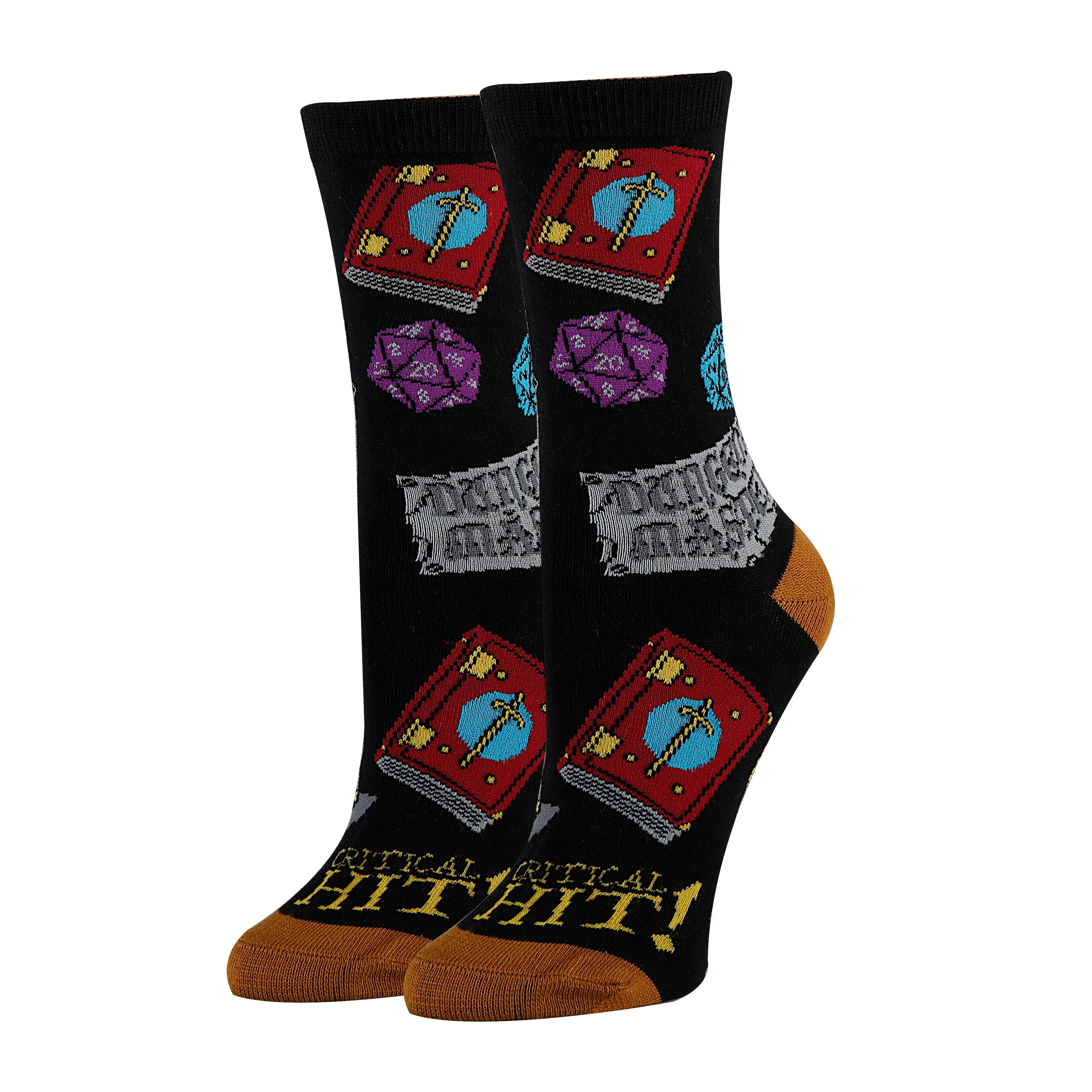 Womens Novelty Funny Crew Socks, Something Spells, Colorful Dress ...