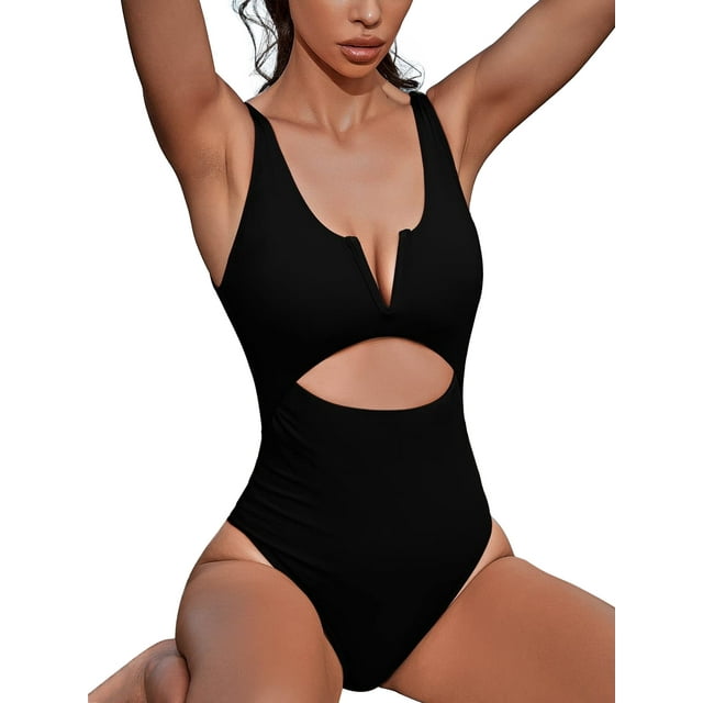 Womens One Piece Swimsuits Tummy Control Bathing Suit For Women Push Up