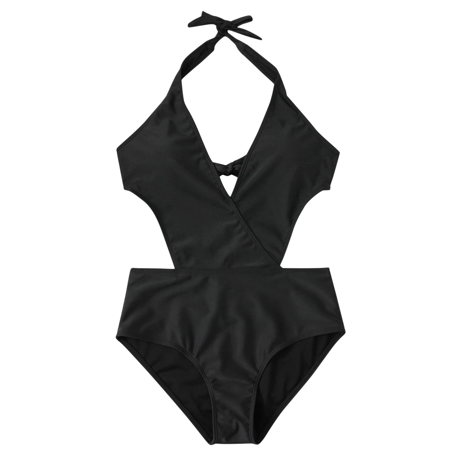 Womens One Piece Swimsuits Women Sexy Backless Solid Color Bikini One