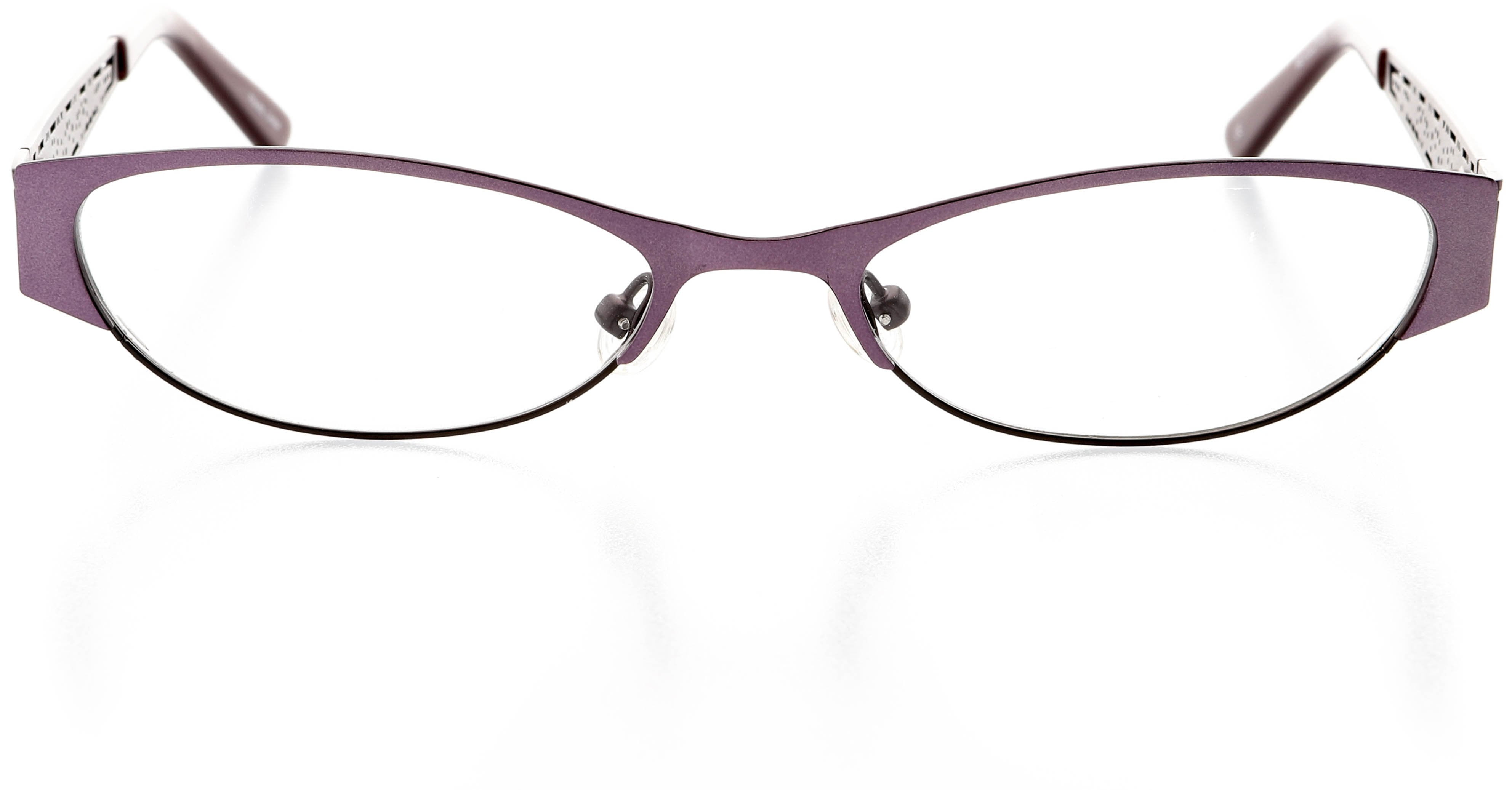 Womens Optical Eyewear - Rectangle Shape, Metal Full Rim, Matte Lilaic ...