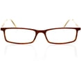 Womens Optical Eyewear - Rectangle Shape, Plastic Full Rim, Blonde ...