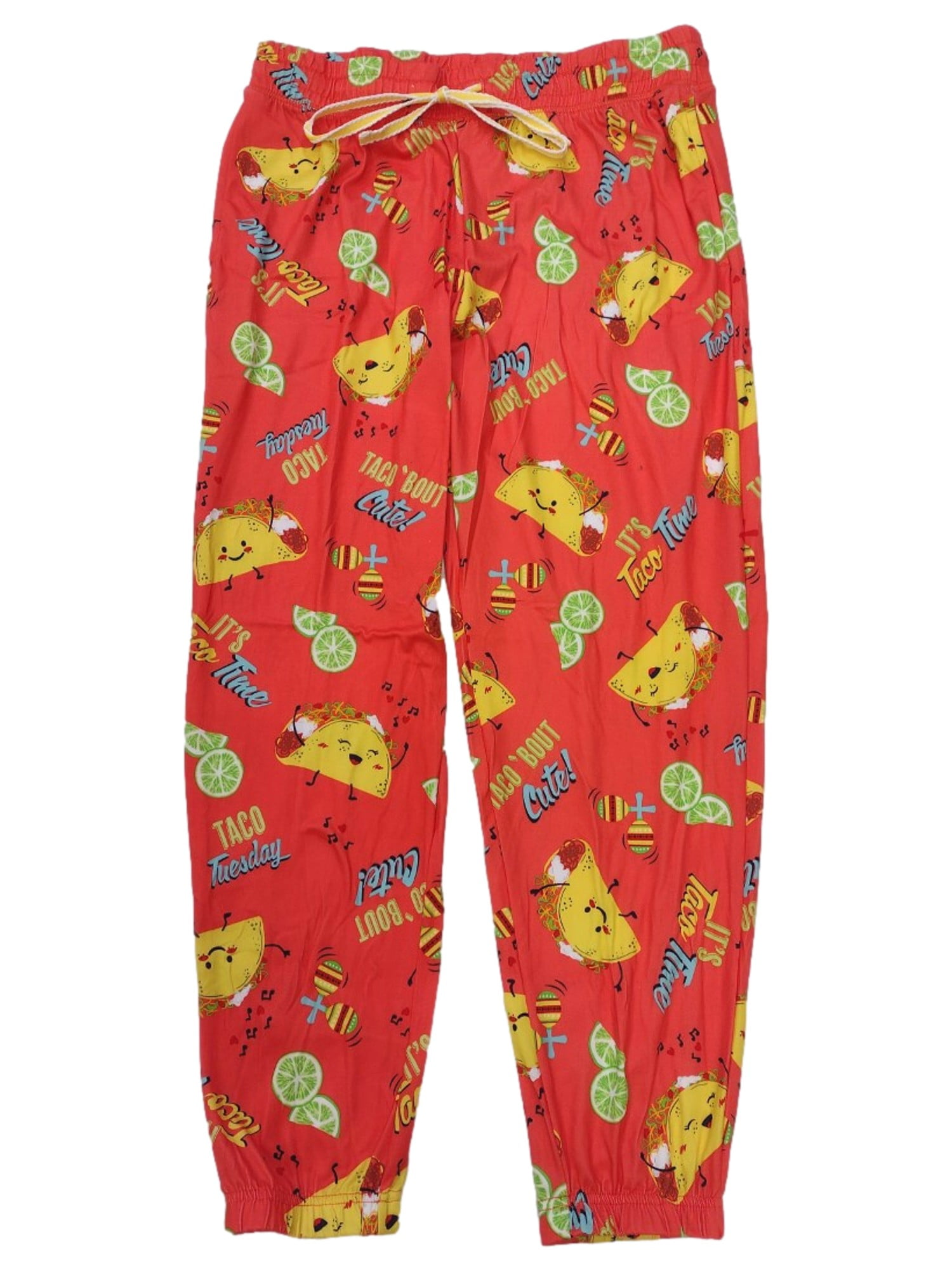 Womens Orange Tacos Joggers Sleep Pants Pajama Bottoms 3X - Walmart.com