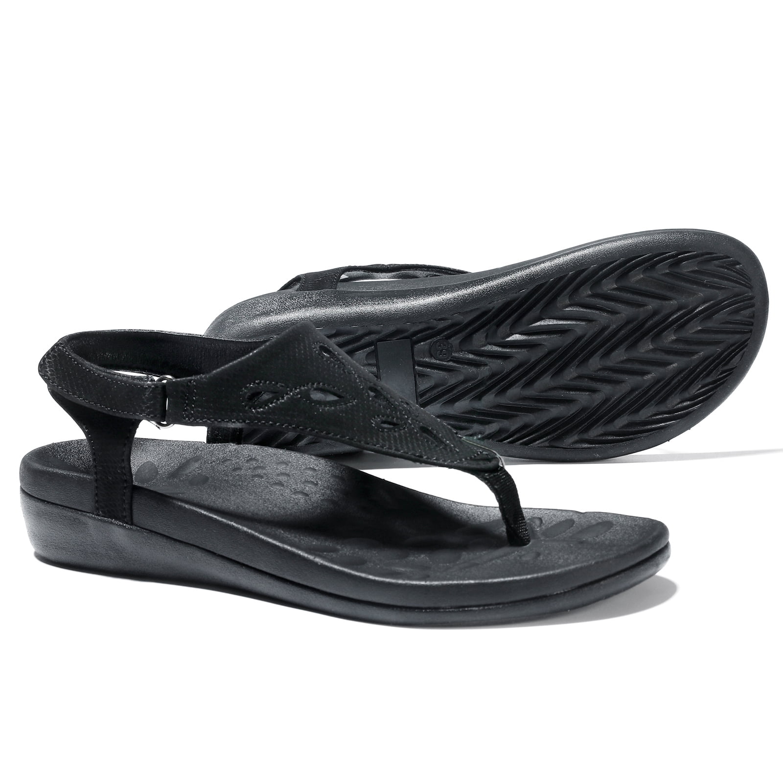 Womens Orthotic Arch Support Sandals | Comfortable Back Strap Thong ...