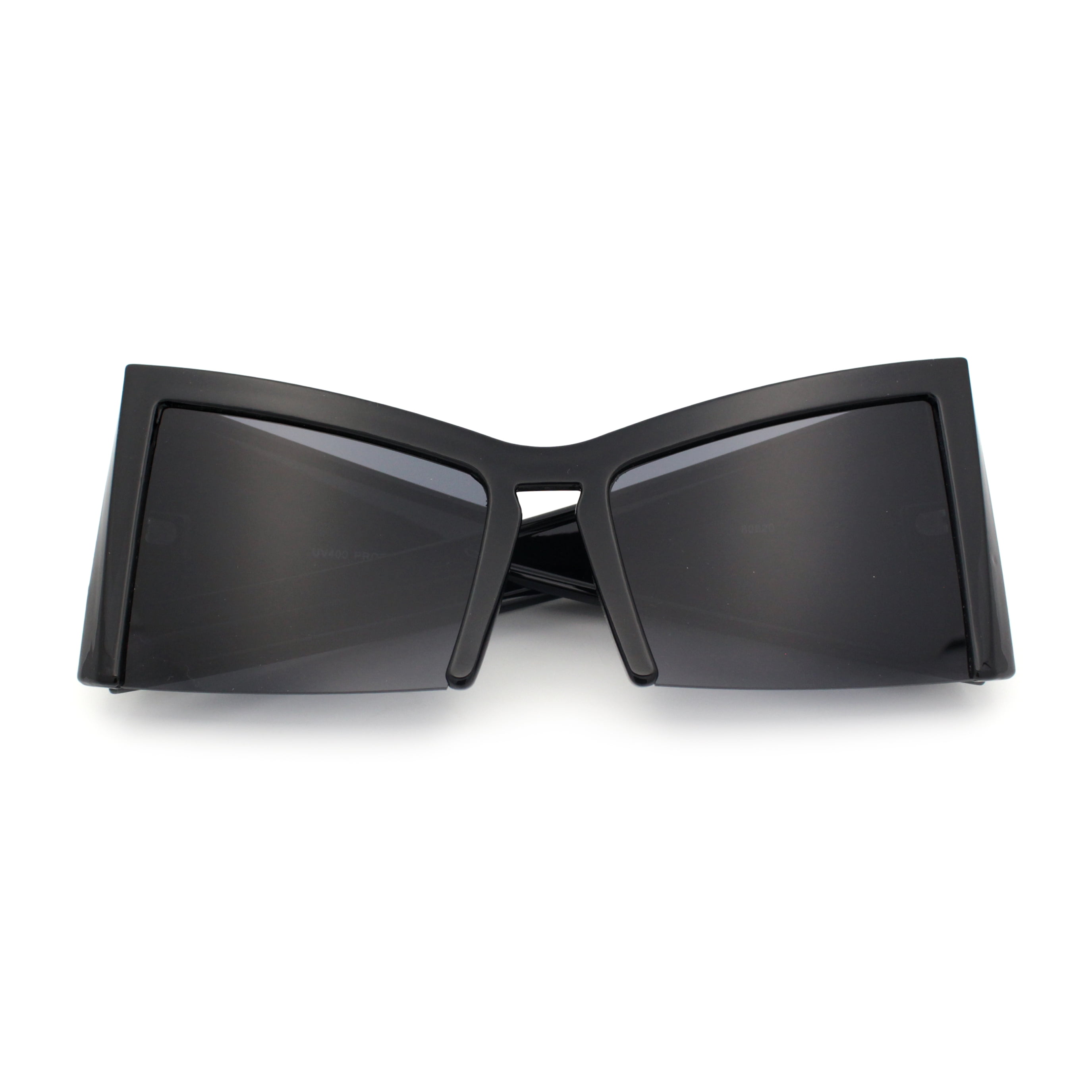 Womens Oversized Triangular 80s Vibe Thick Temple XL Cat Eye Sunglasses ...