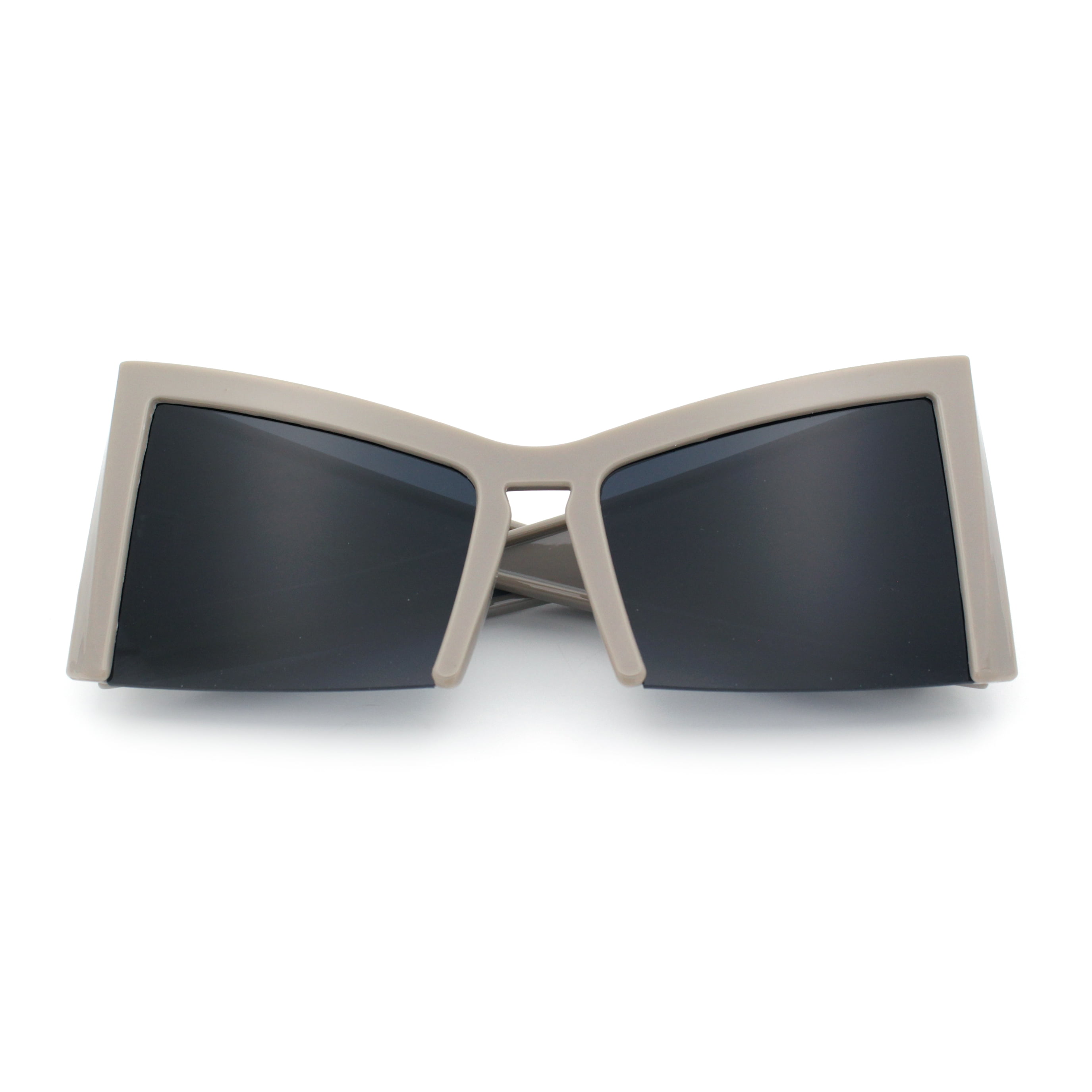 Womens Oversized Triangular 80s Vibe Thick Temple XL Cat Eye Sunglasses ...
