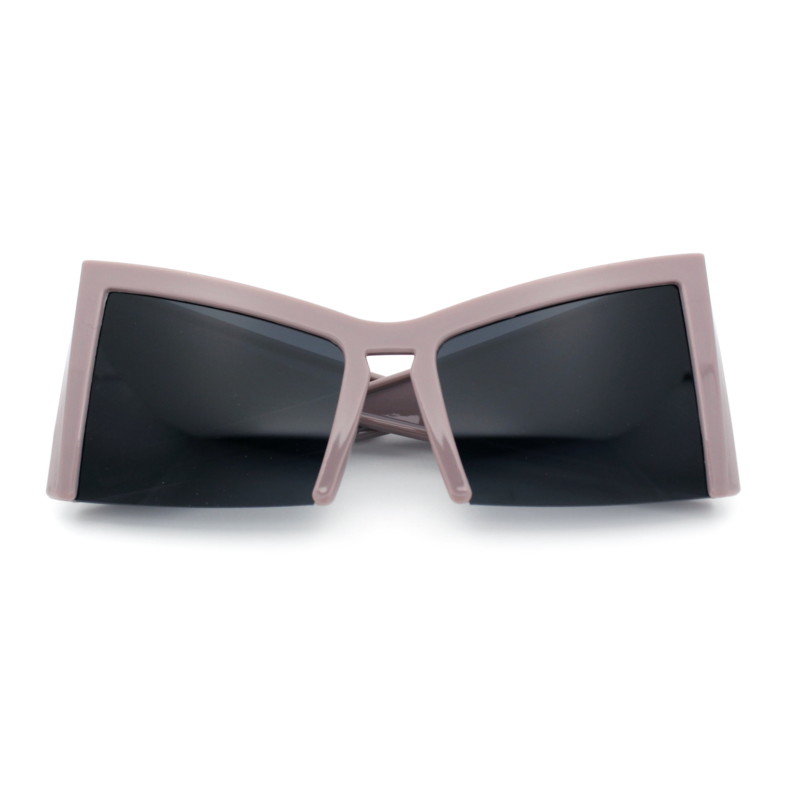 Womens Oversized Triangular 80s Vibe Thick Temple XL Cat Eye Sunglasses ...