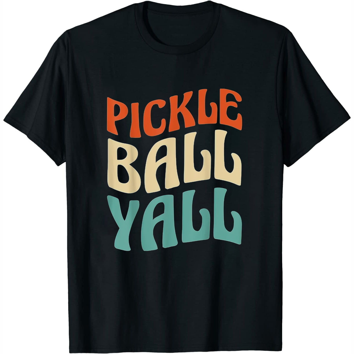 Womens PICKLEBALL Y'ALL Funny Paddle Ball Pickle Meme T-Shirt White ...