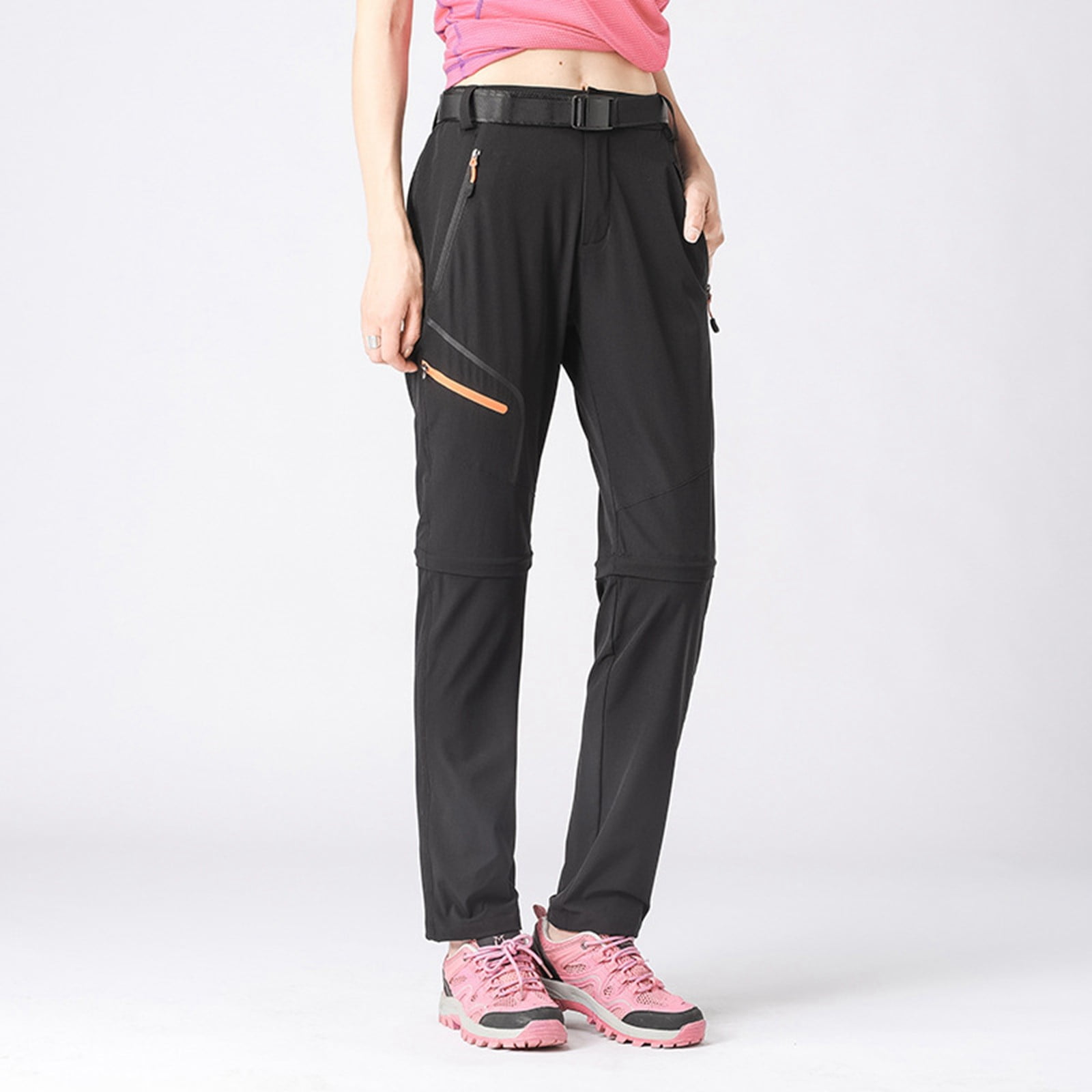 Womens Pants Convertible Hiking Summer Nylon Stretch Trousers With ...