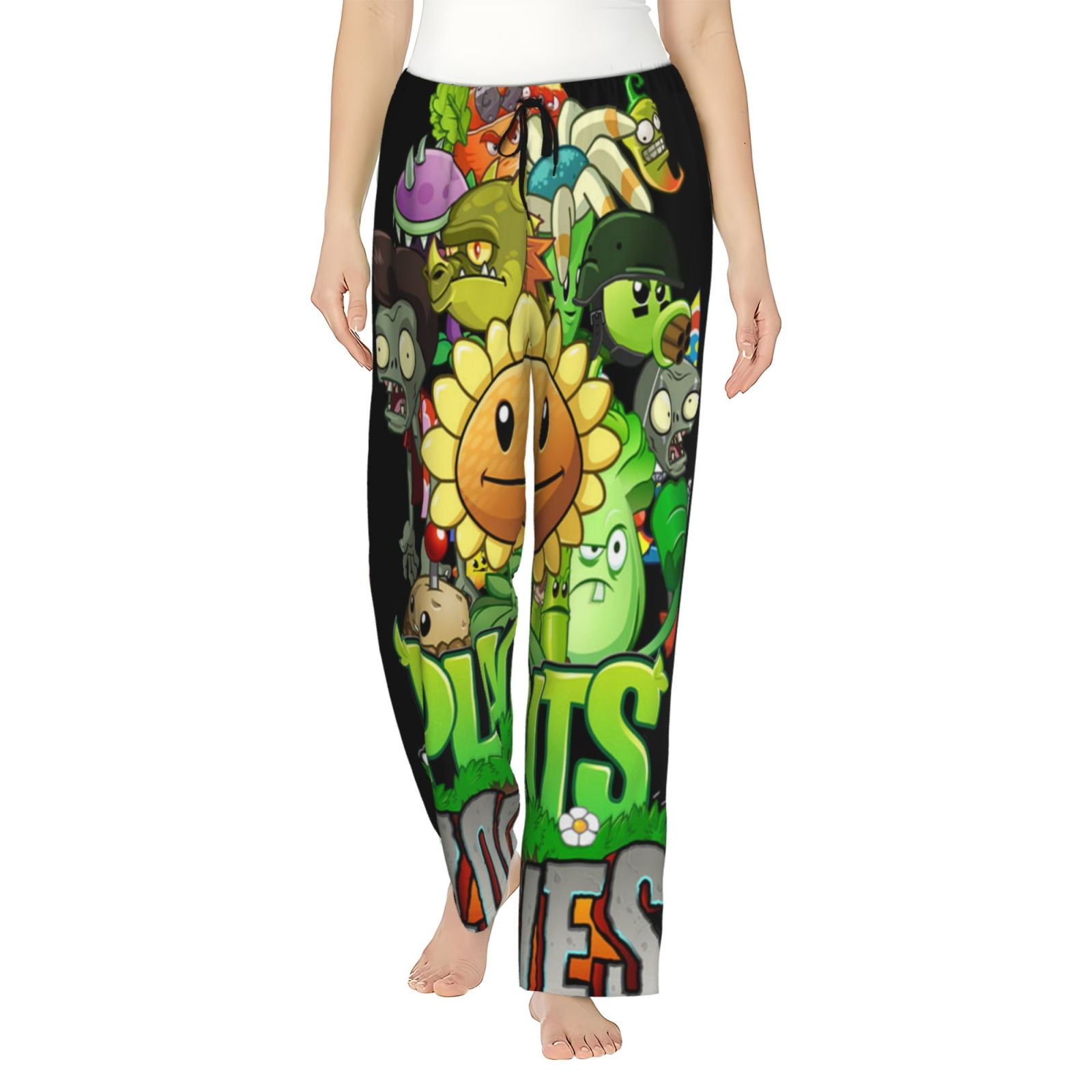 Womens Plants vs Zombi-e Pajama Pants Soft Lightweight Pajama Pants ...
