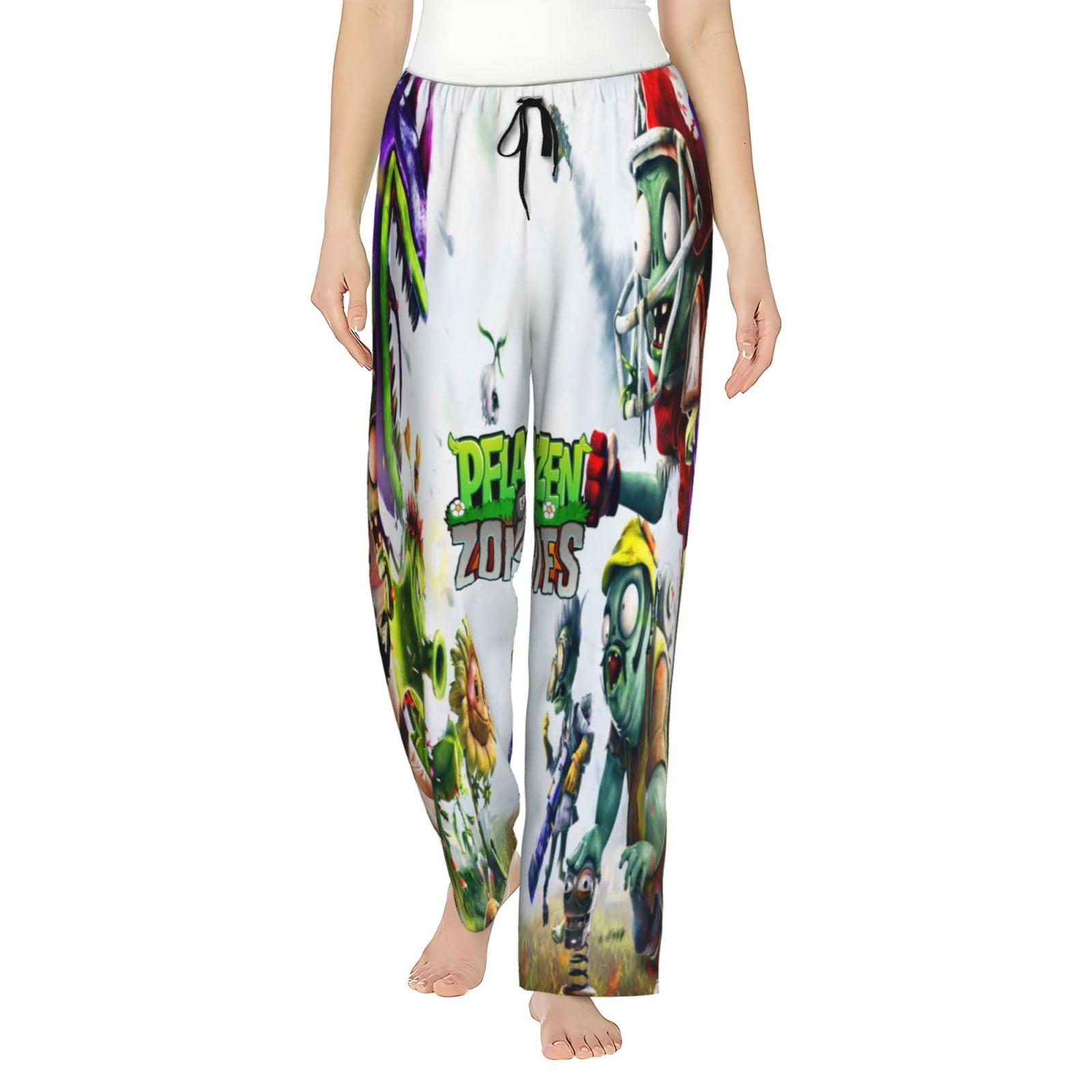 Womens Plants vs Zombi-e Pajama Pants Soft Lightweight Pajama Pants ...
