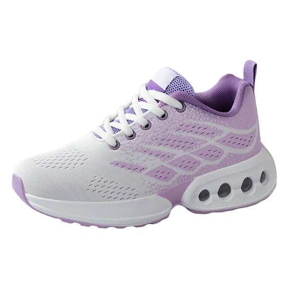 Womens Platform Sneakers Fashion Pattern Lace up Tennis Shoes with Air ...