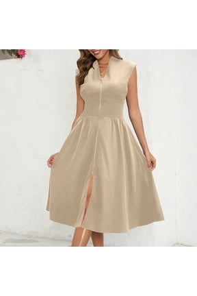 Front Zipper Dresses
