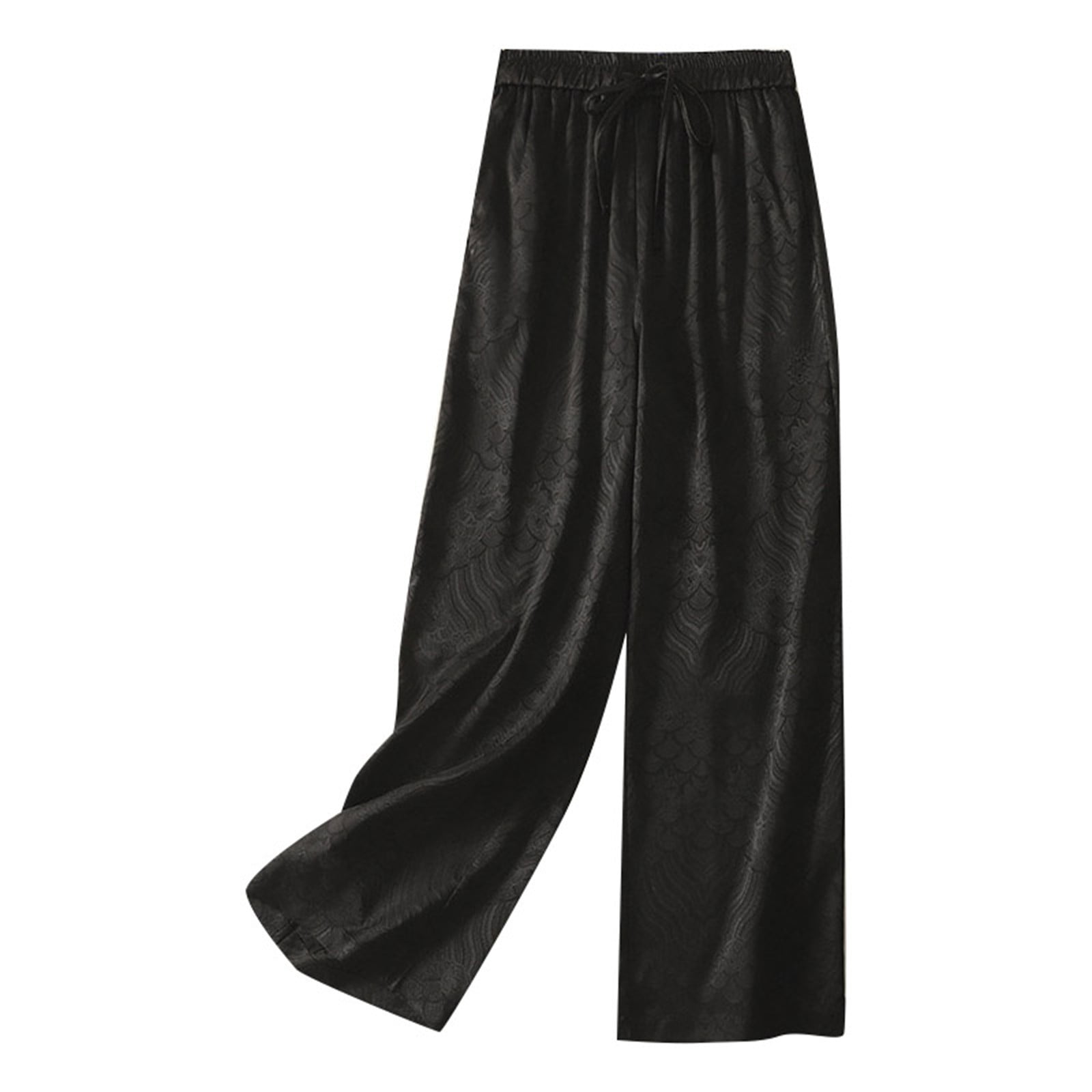 Womens Plus Size Pants Vintage Dragon Scale Pattern Loose Chic Slimming ...