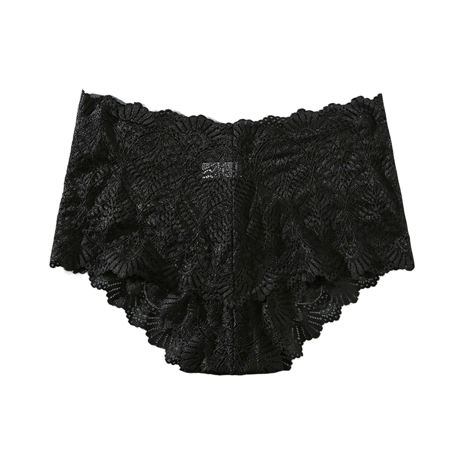 Womens Plus Size Underwear Cute Lace Panties Stretch Soft Ladies ...