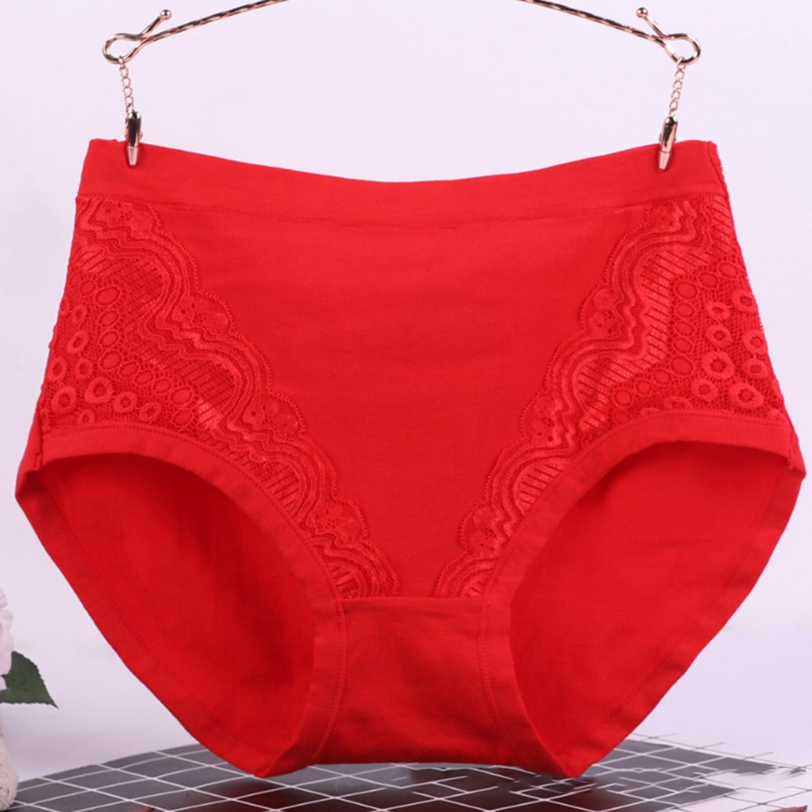 Womens Plus Size Underwear Panties Lace Soft Hipster Panty Ladies ...