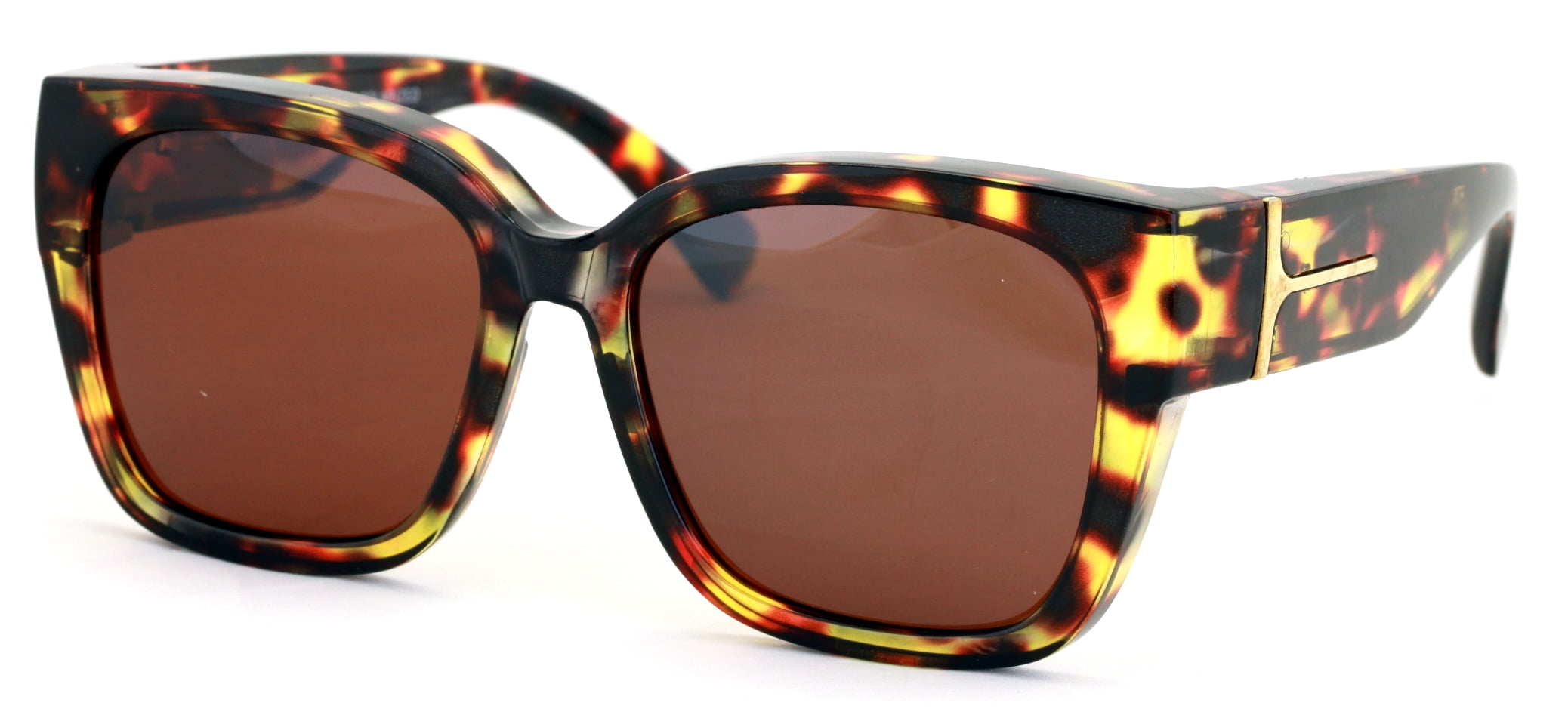 Womens Polarized Fit Over Glasses Sunglasses - Large Oversized Fashion ...