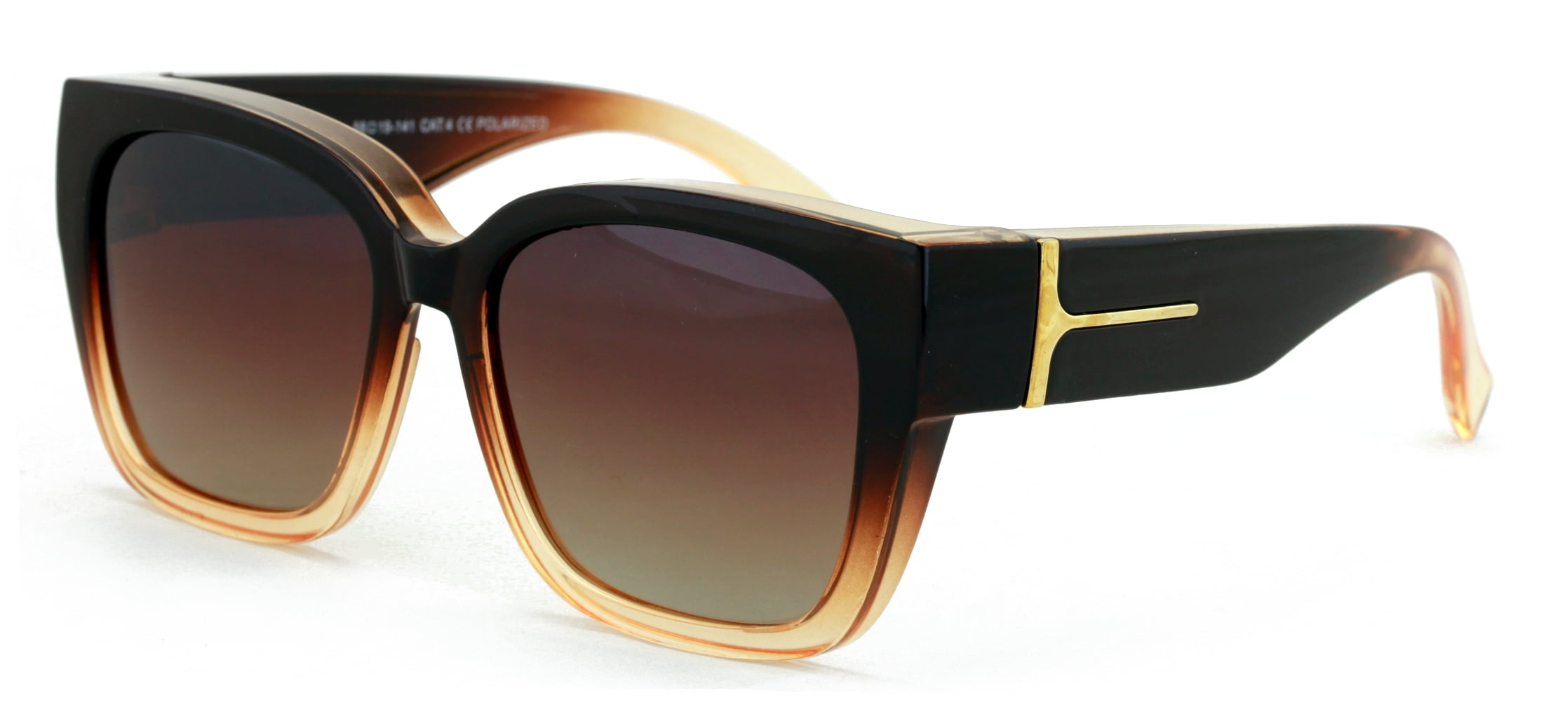 Womens Polarized Fit Over Glasses Sunglasses - Large Oversized Fashion ...