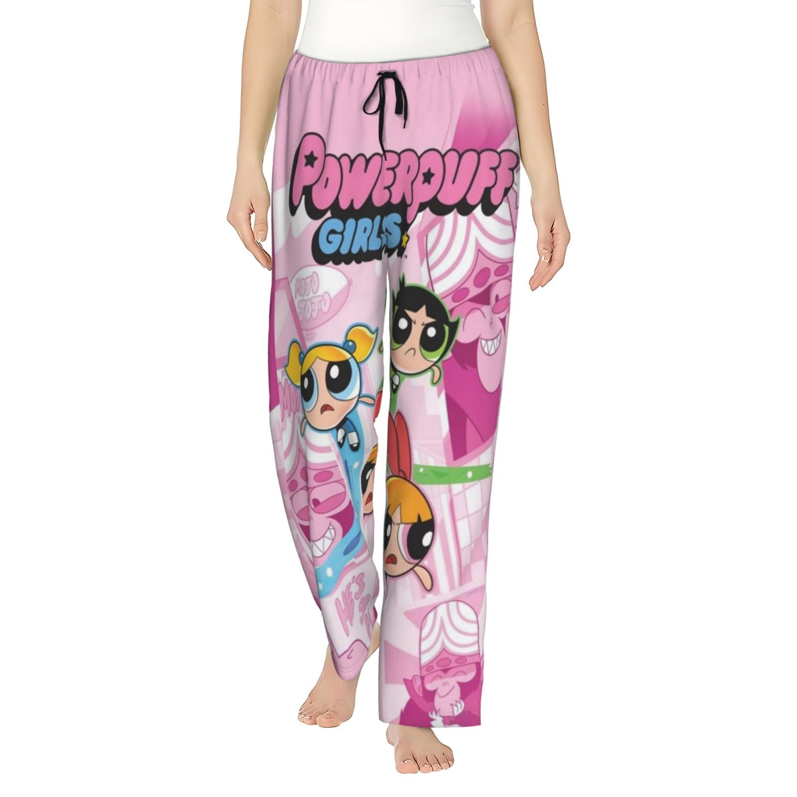 Womens Powerpuff Gir Pajama Pants Sleepwear Pajamas Vacation Sleep Pant ...