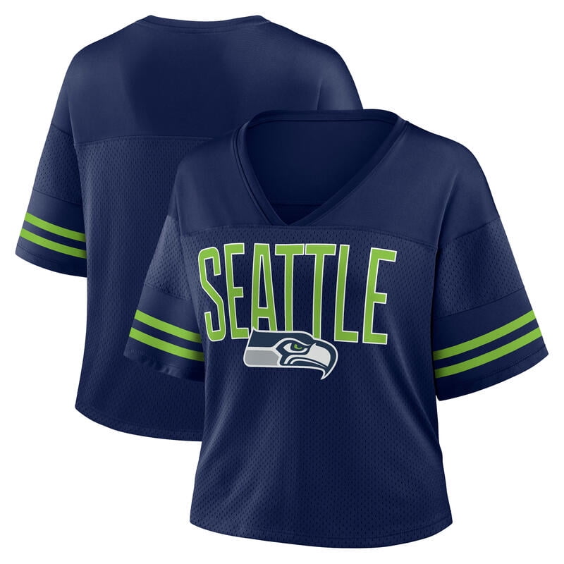 NFL Seattle Seahawks Women's Blue Color Synthetic Jersey Fashion ...