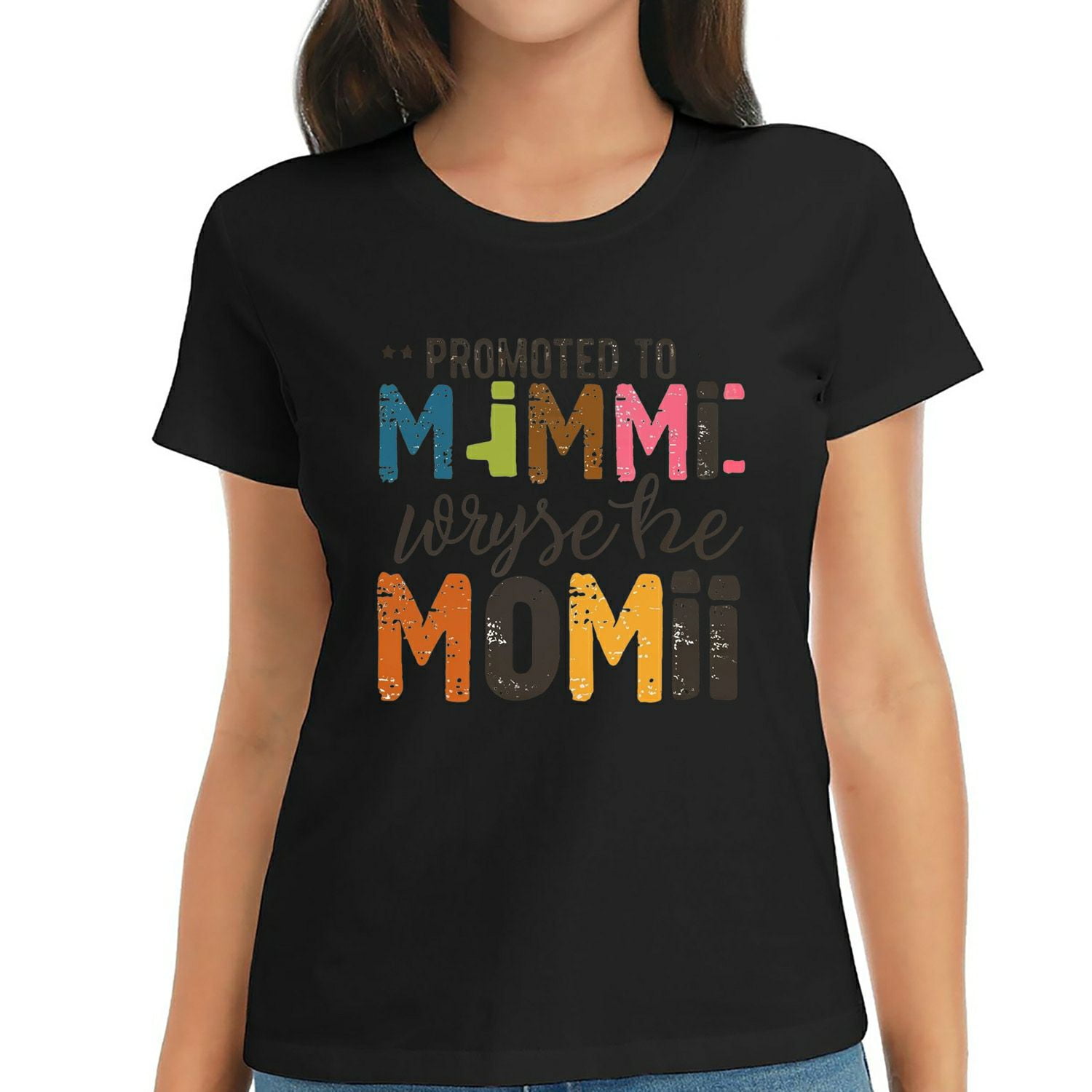 Womens Promoted To Mimi 2024 First Time New Mimi Pregnancy Funny T ...