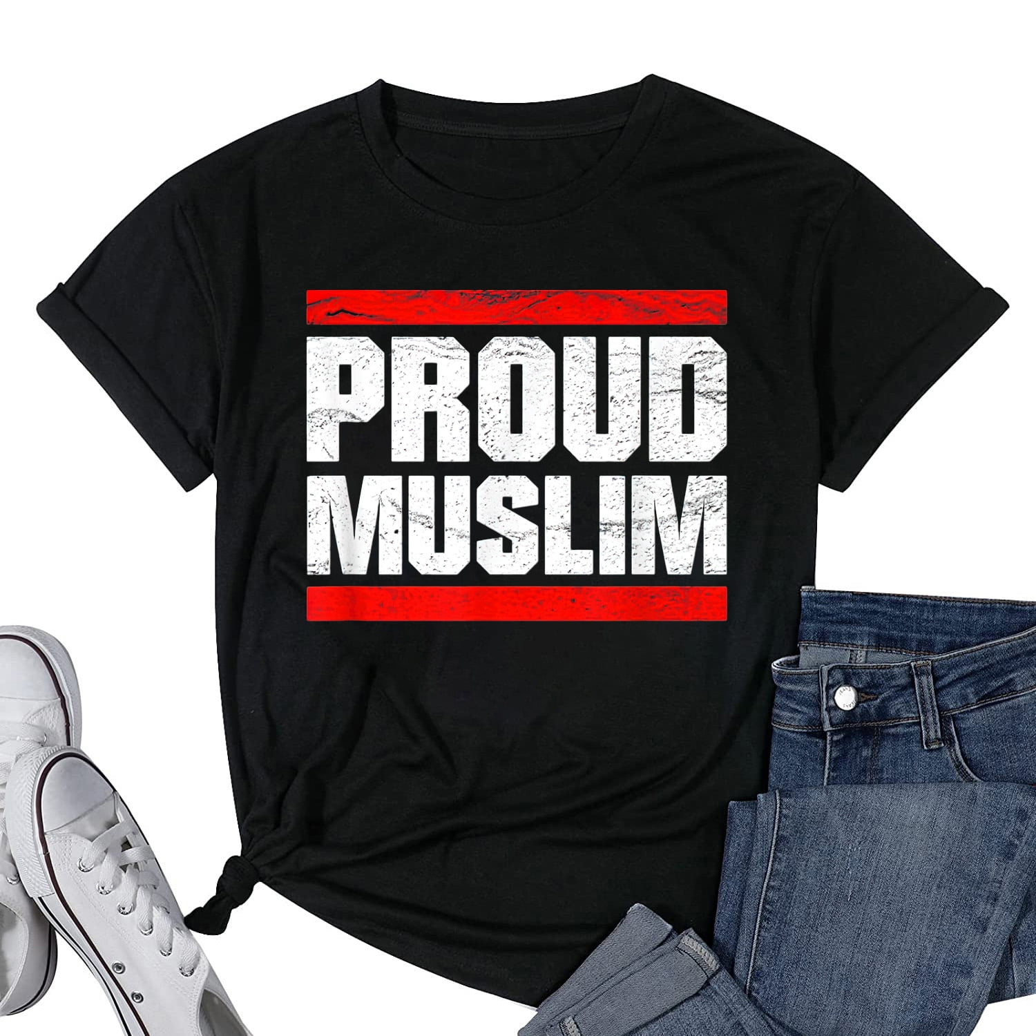 Womens Proud Muslim Muslima Arabic Culture Quran Sura Islam T-Shirt T ...