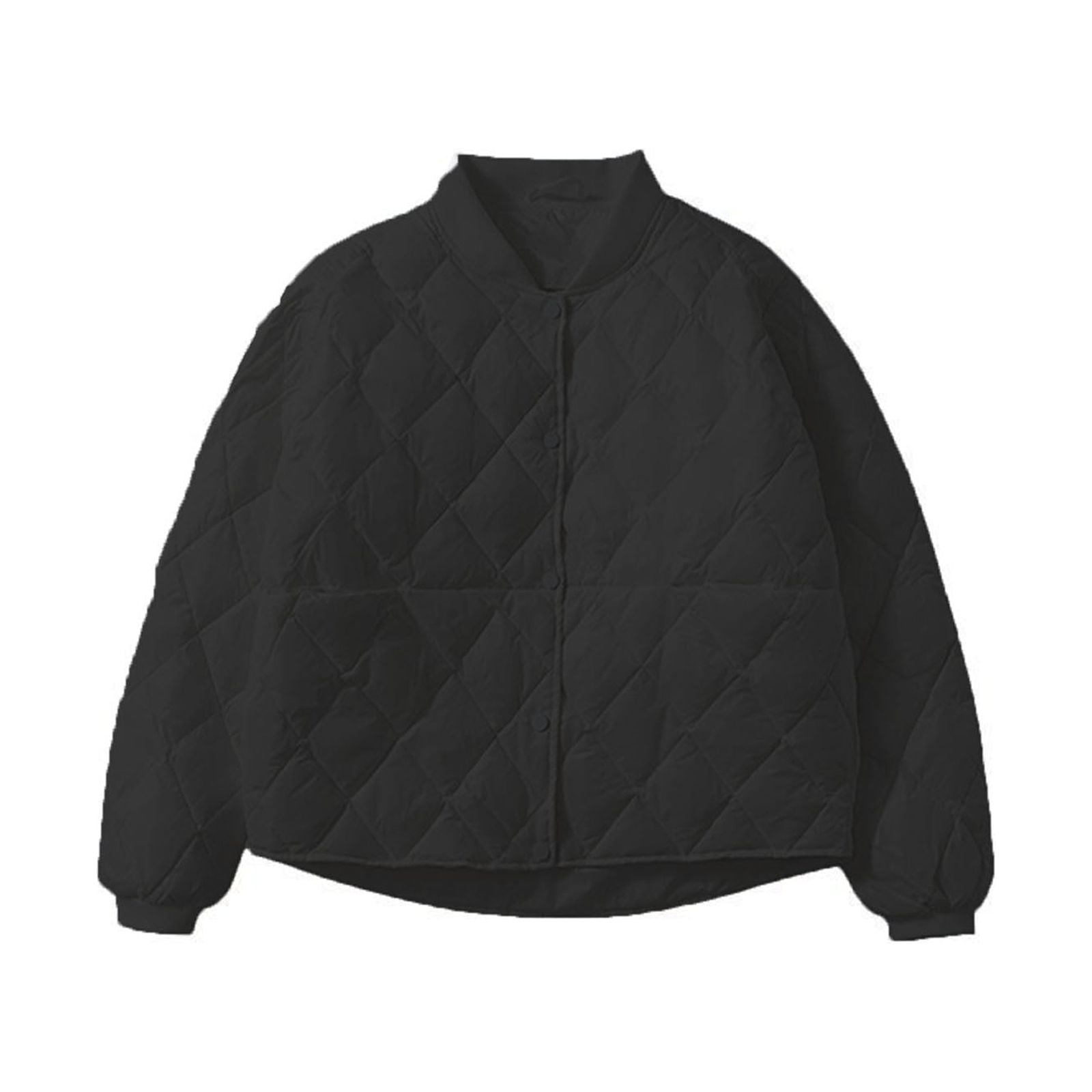 Womens Quilted Jackets Lightweight Warm Quilted Cotton Jacket Long ...