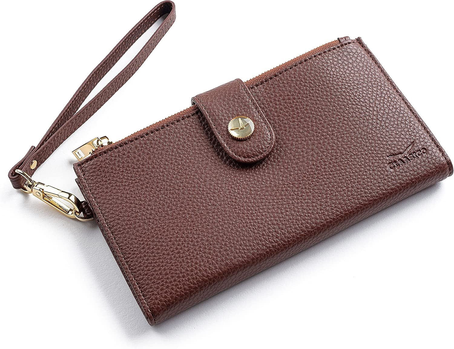 Womens RFID Wristlet Wallet & Phone Holder Multi Credit Card Bifold ...