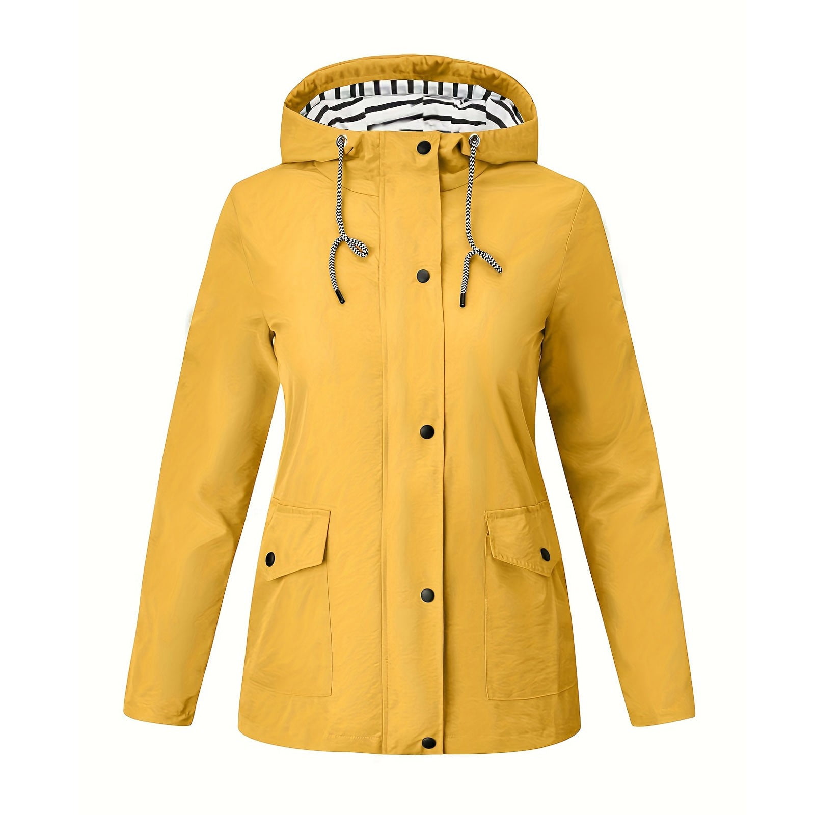 Womens Rain Coat Lightweight Waterproof Jackets Outdoor Hooded ...