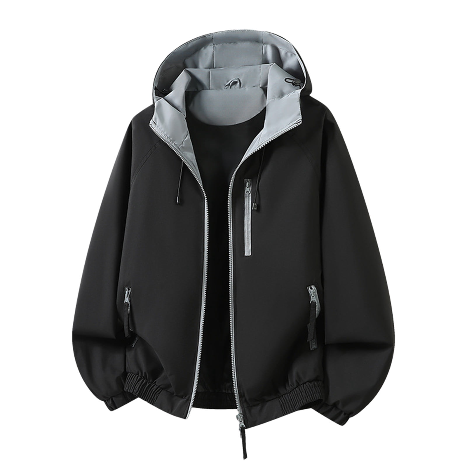 Womens Rain Jacket，Raincoat For Women Cute Windbreaker Jacket Women Zip ...