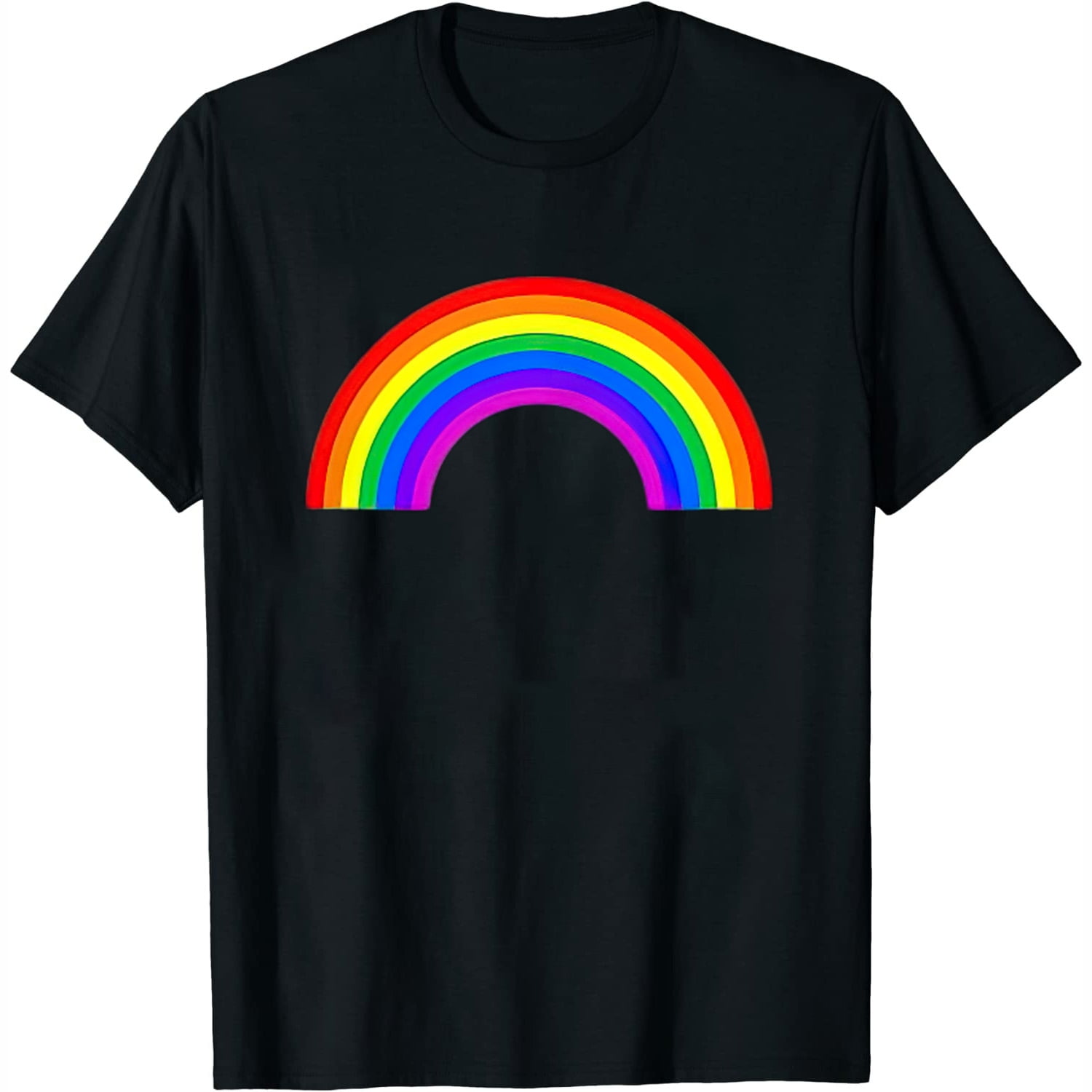 Womens Rainbow Lgbt Gay Pride Flag Transgender T-Shirt Black Large ...