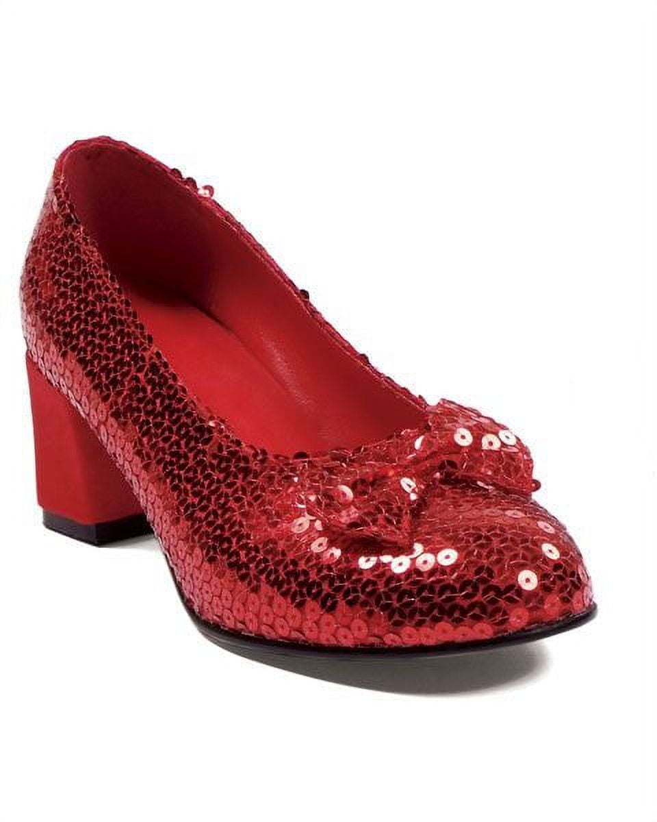 Sparkly Glitter Heels - Womens Red Sequin Shoes - Walmart.com
