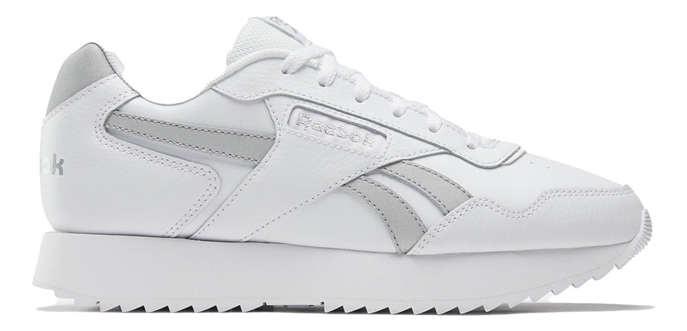 Womens Reebok GLIDE RIPPLE DOUBLE Shoe Size: 5 White - White - Silvmt ...