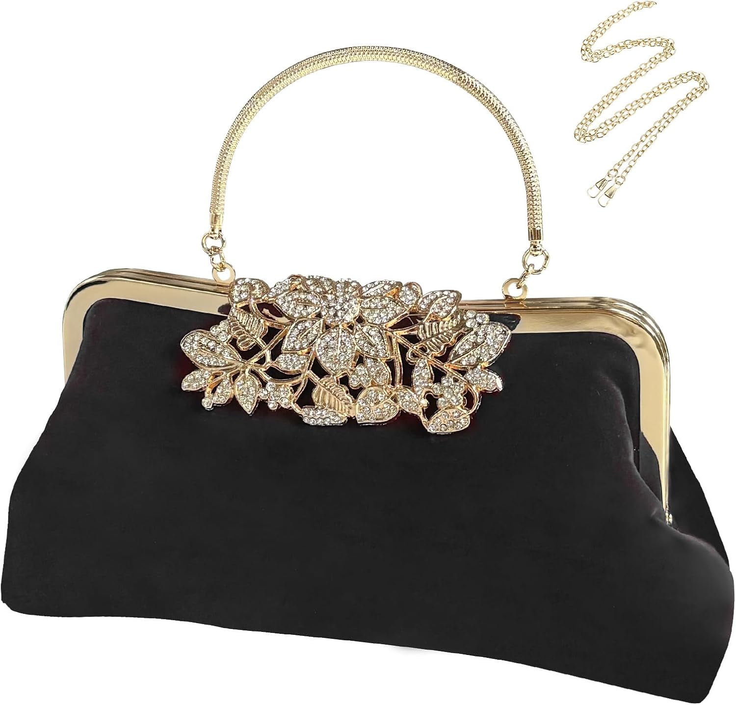 Womens Rhinestone Evening Clutch Bags Sparkling Crystal Diamond Party ...