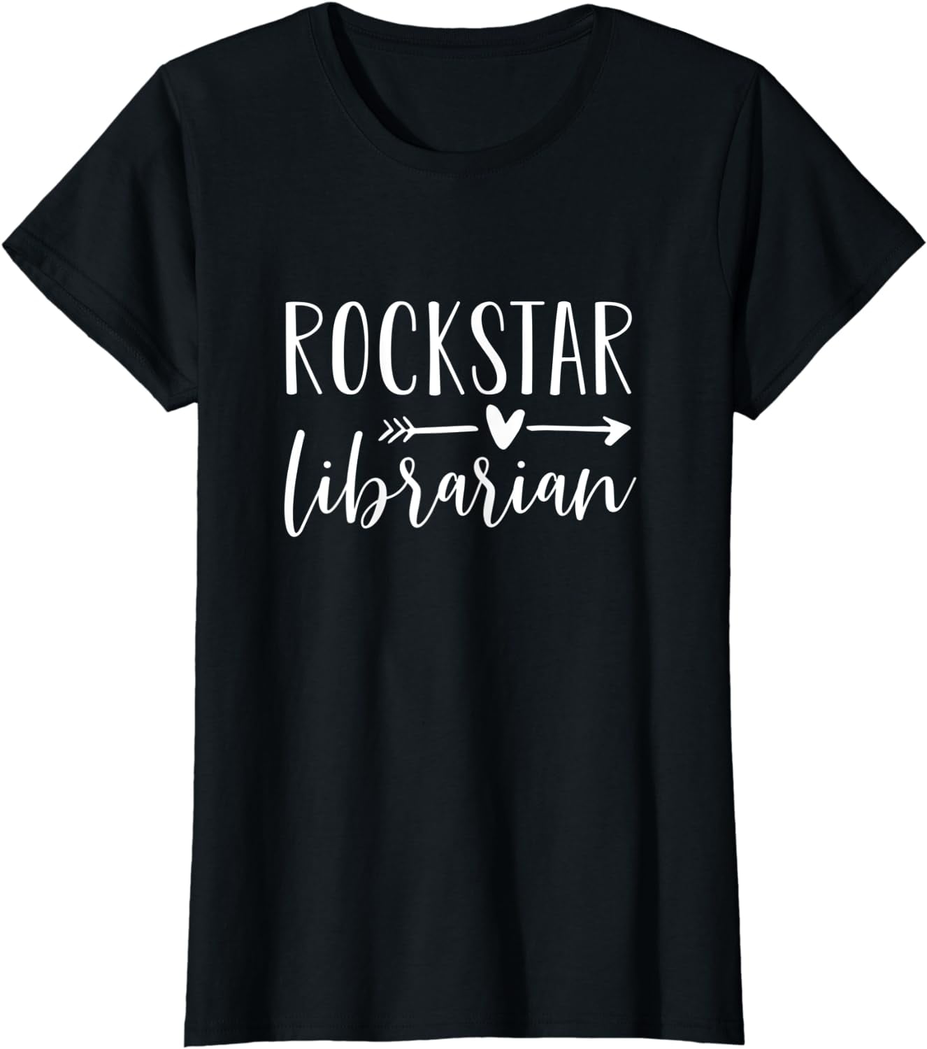 Womens Rockstar Librarian - Cute School Library Teacher Gift T-Shirt ...