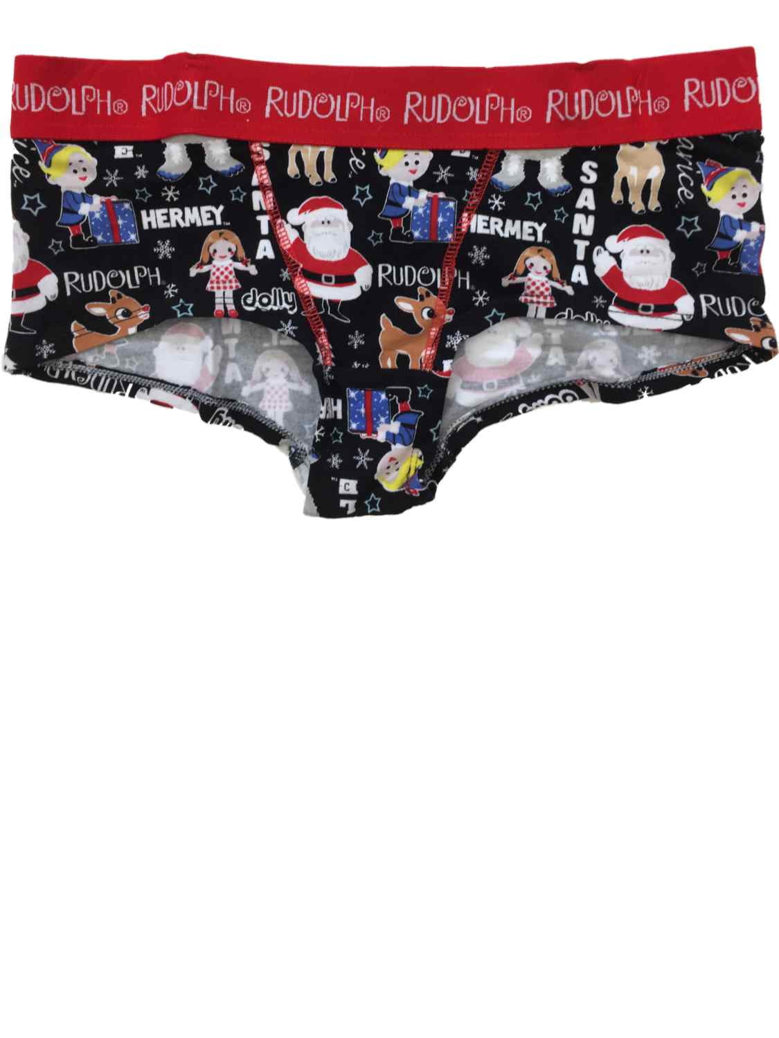 Womens Rudolph & Friends Hipster Boyfriend Briefs Underwear Santa ...