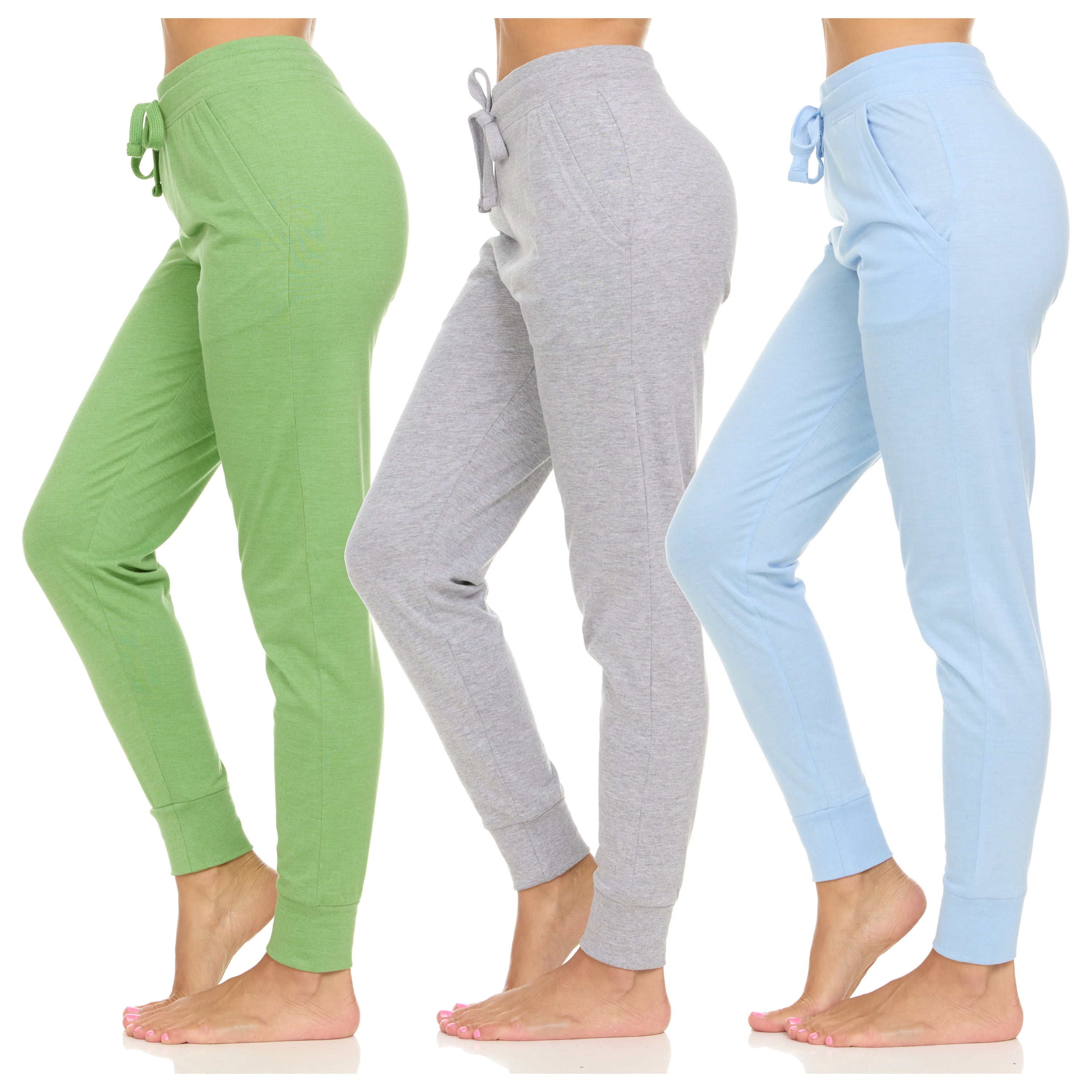 Womens Running Workout Fleece Joggers Sweatpants with Pockets and ...