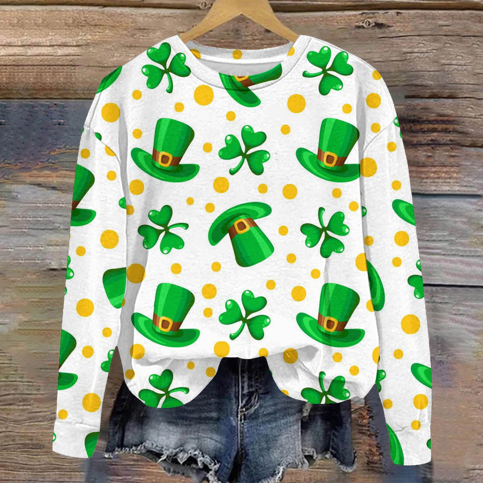 Womens Saint Patricks Day Sweatshirt Womens St Patricks Day Shirt
