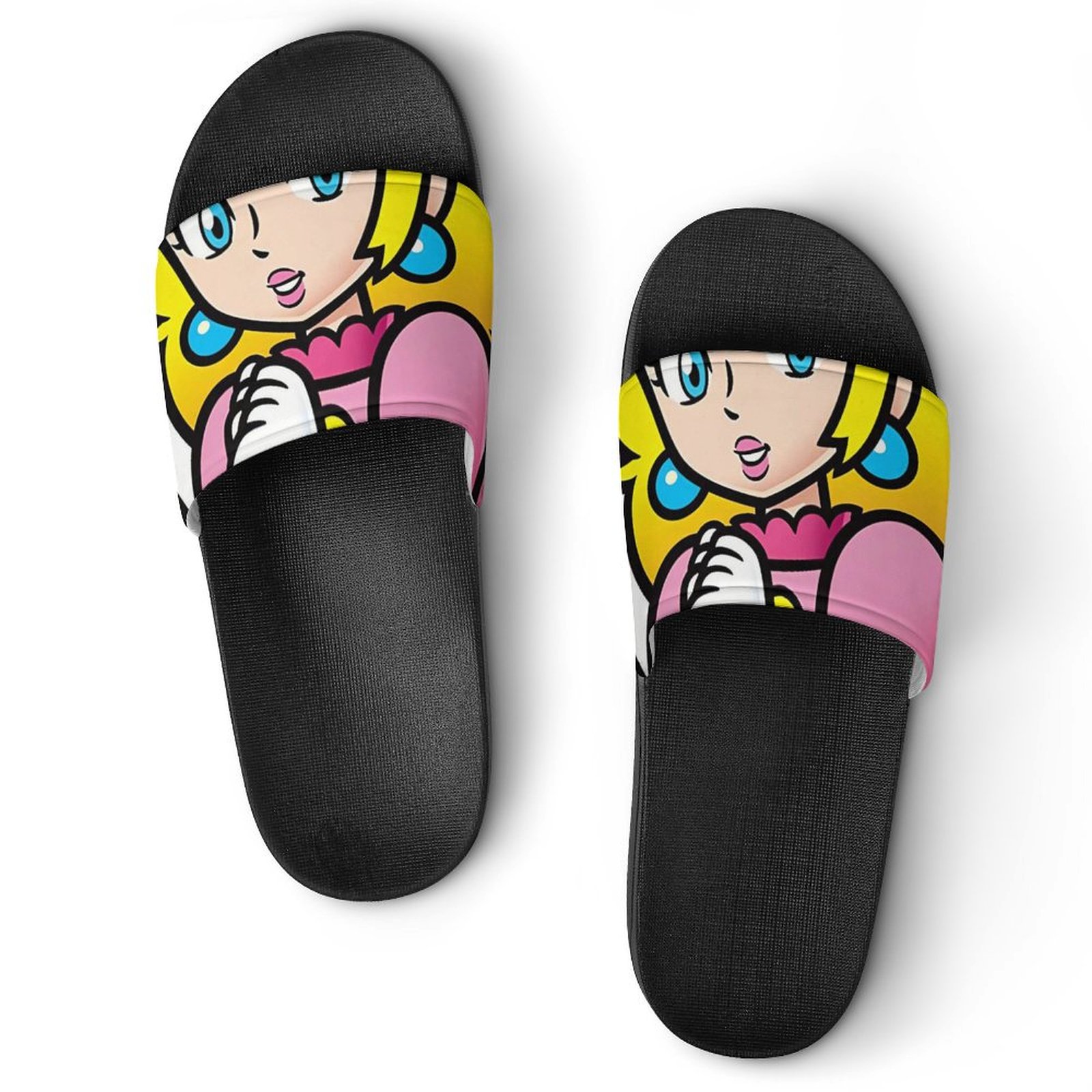 Womens Sandals,Princess Peach Poster Sandals for Women,Slip On Beach ...
