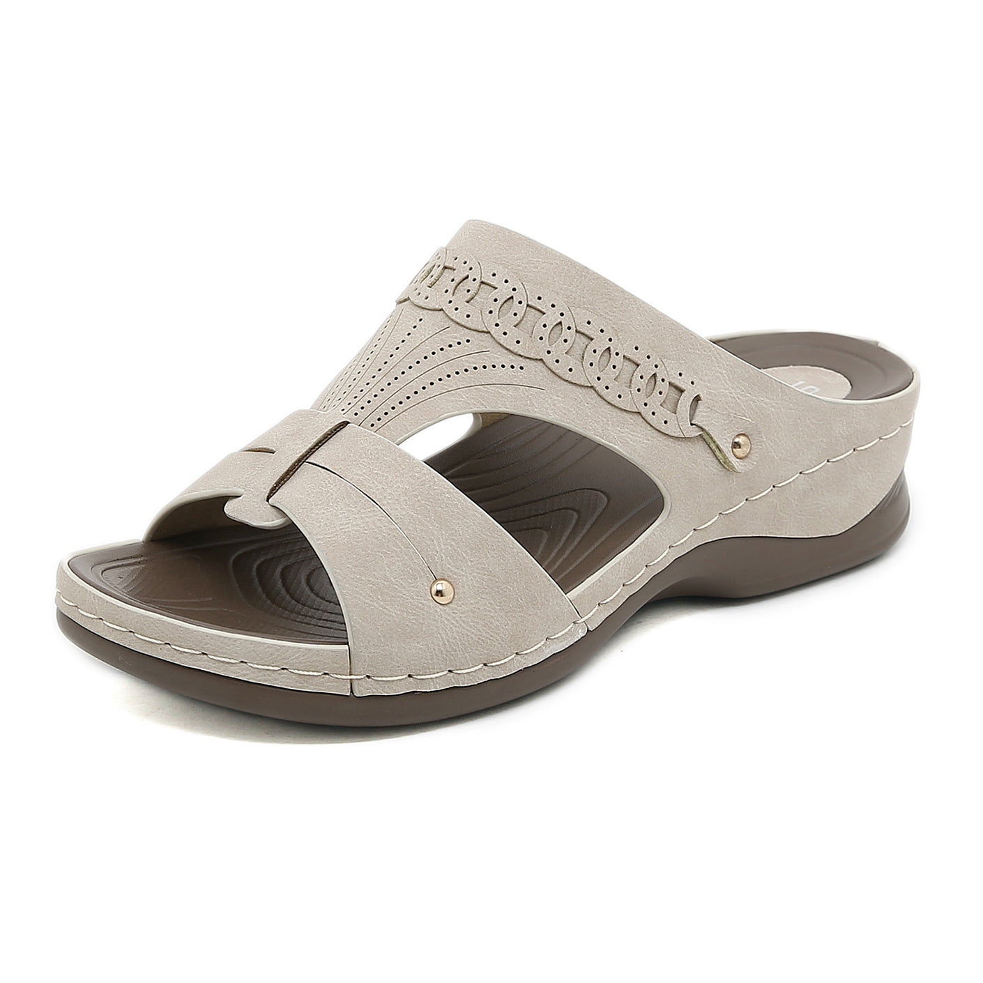 Womens Sandals Wedge for Women with Arch Support Summer Casual Wedge ...