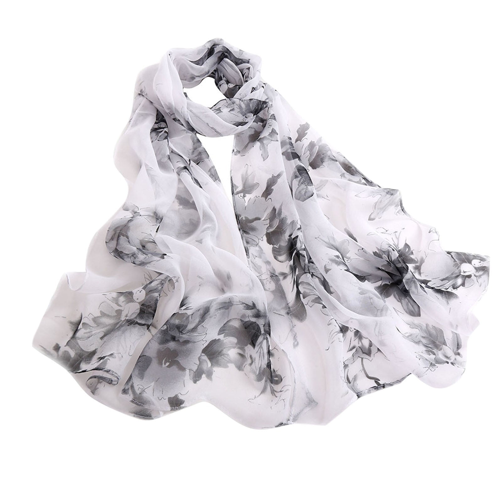 Womens Scarf Fashion Long Printing Soft Ladies Scarves Wrap Peach ...