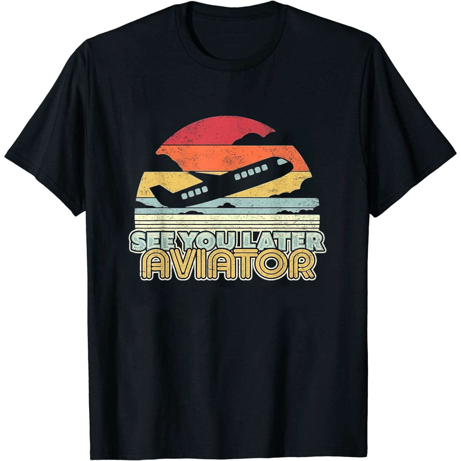 Womens See You Later Aviator Shirt. Retro, Funny Airplane Pilot T-Shirt ...
