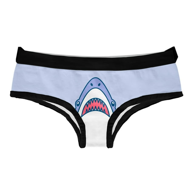 Womens Shark Panties Funny Shark Bite Bikini Brief Vacation Graphic ...